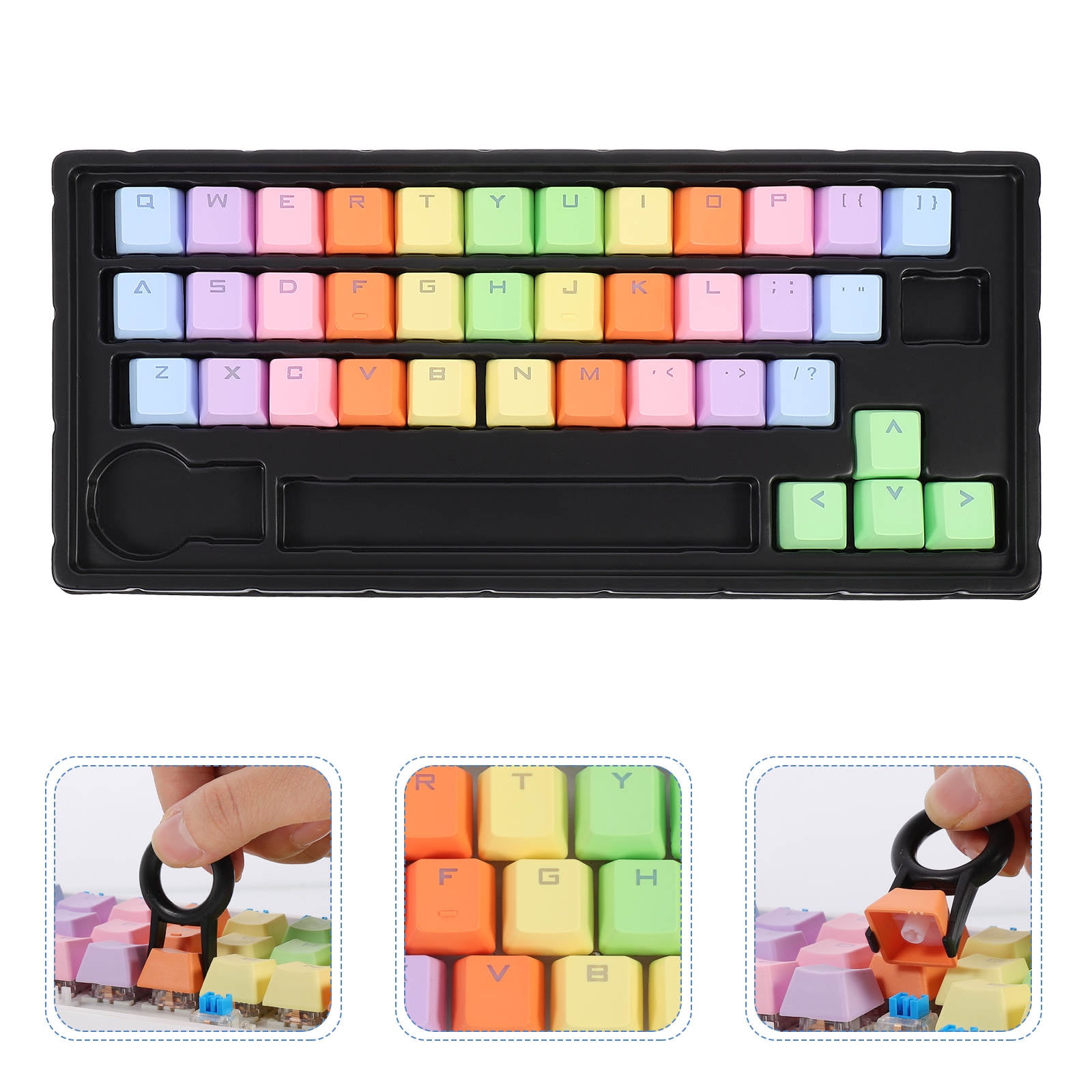 Kitandove 1 Set Keycap Sets Pbt and Plastic Mix for Mechanical Keyboard ...