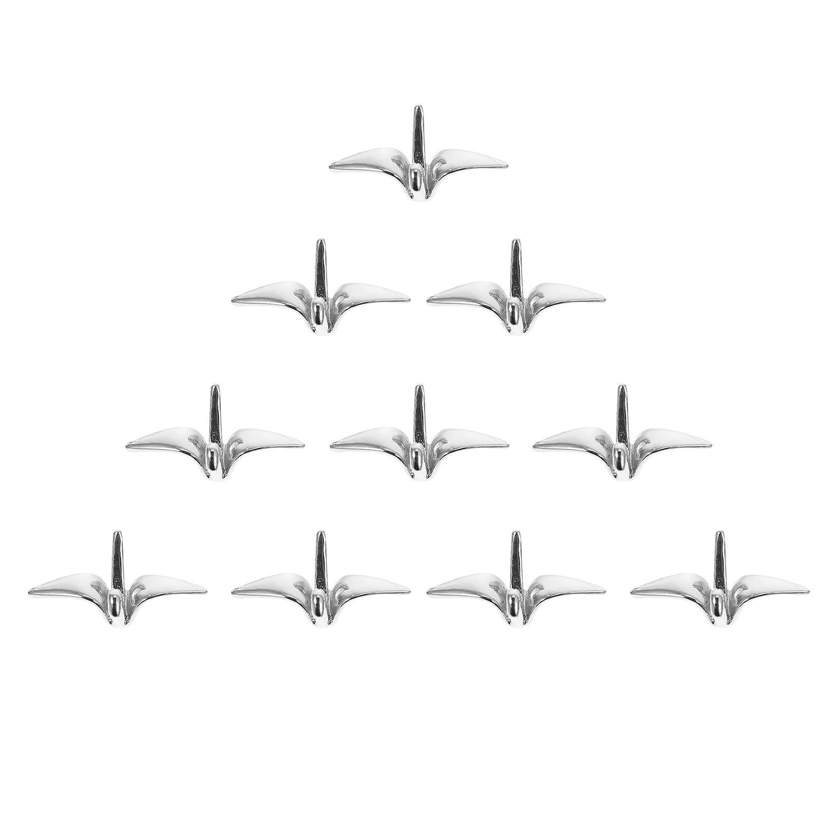 Kitandove 10Set Diy Hair Pin Charms Paper Crane Shape for Women and ...