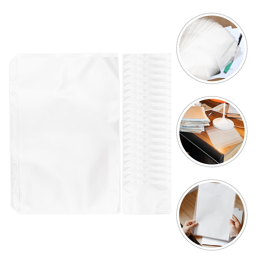 Kitandove 20Pcs Transparent Pvc Binder Inserts for Storing and ...