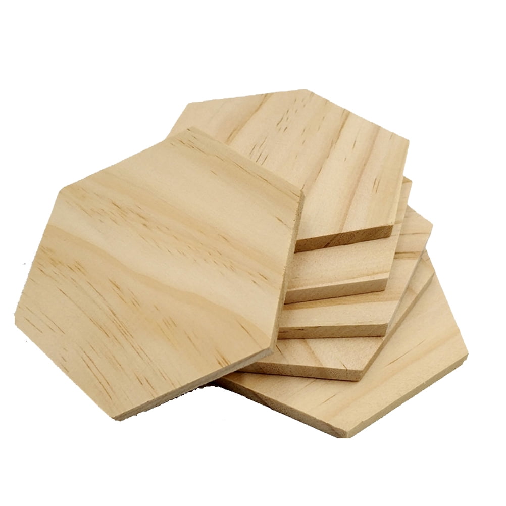 Kitandove 25Pcs Rustic Party Decorations Hexagon Blanks Wedding Photo ...