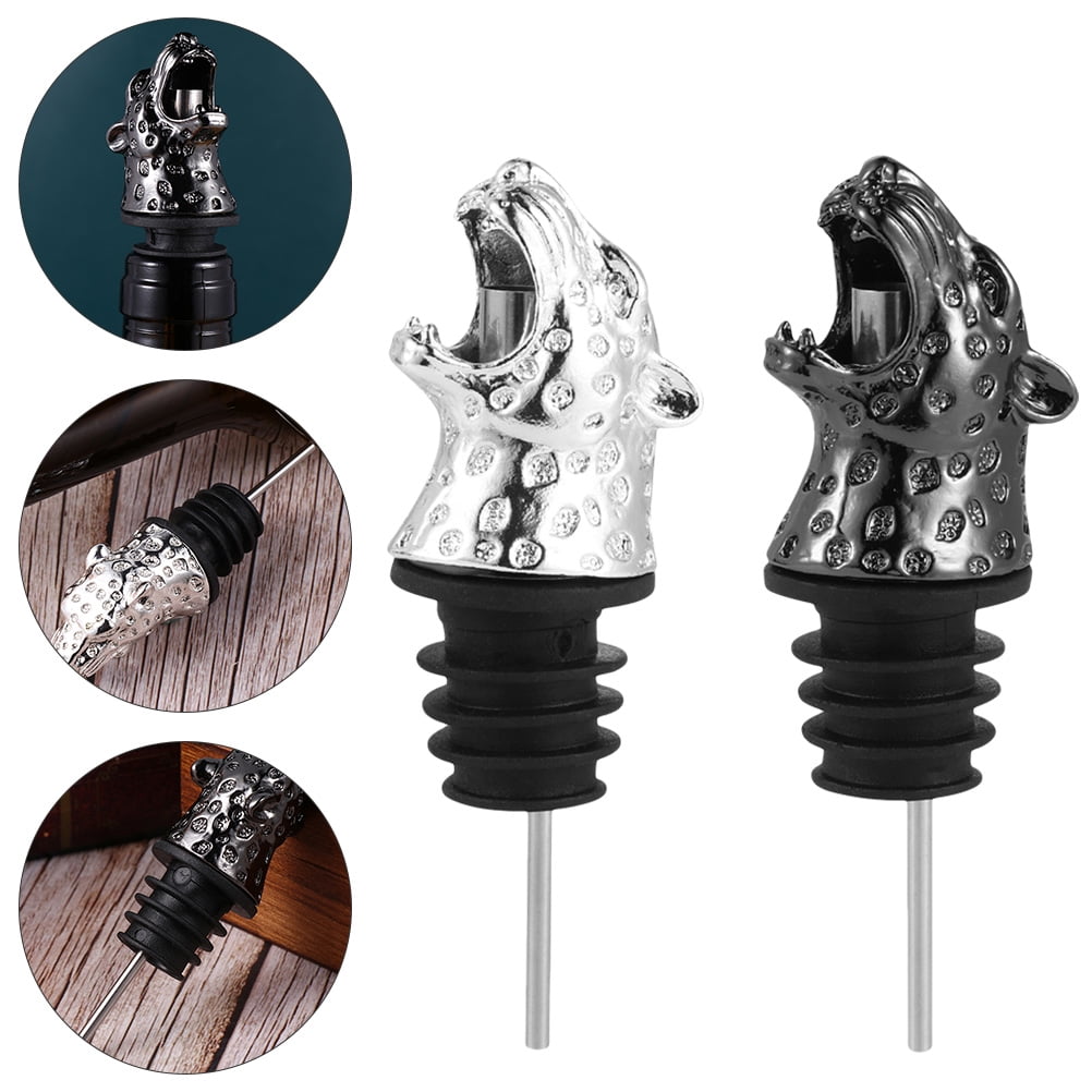 Kitandove 2Pcs Spout Pourers Silver with Animal Shape Design for Home ...