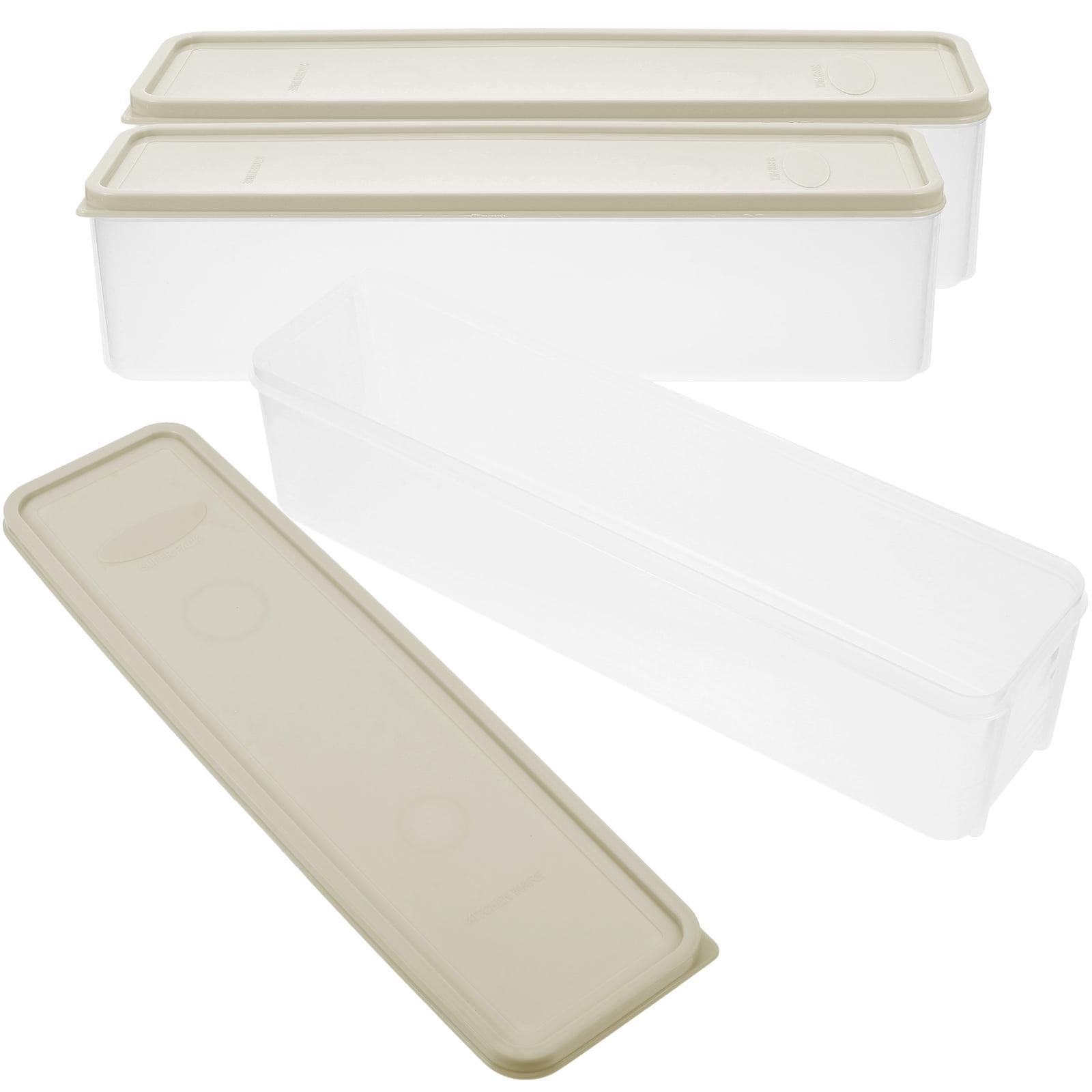 Kitandove 3Pack Rectangular Spaghetti Containers for Pantry with ...