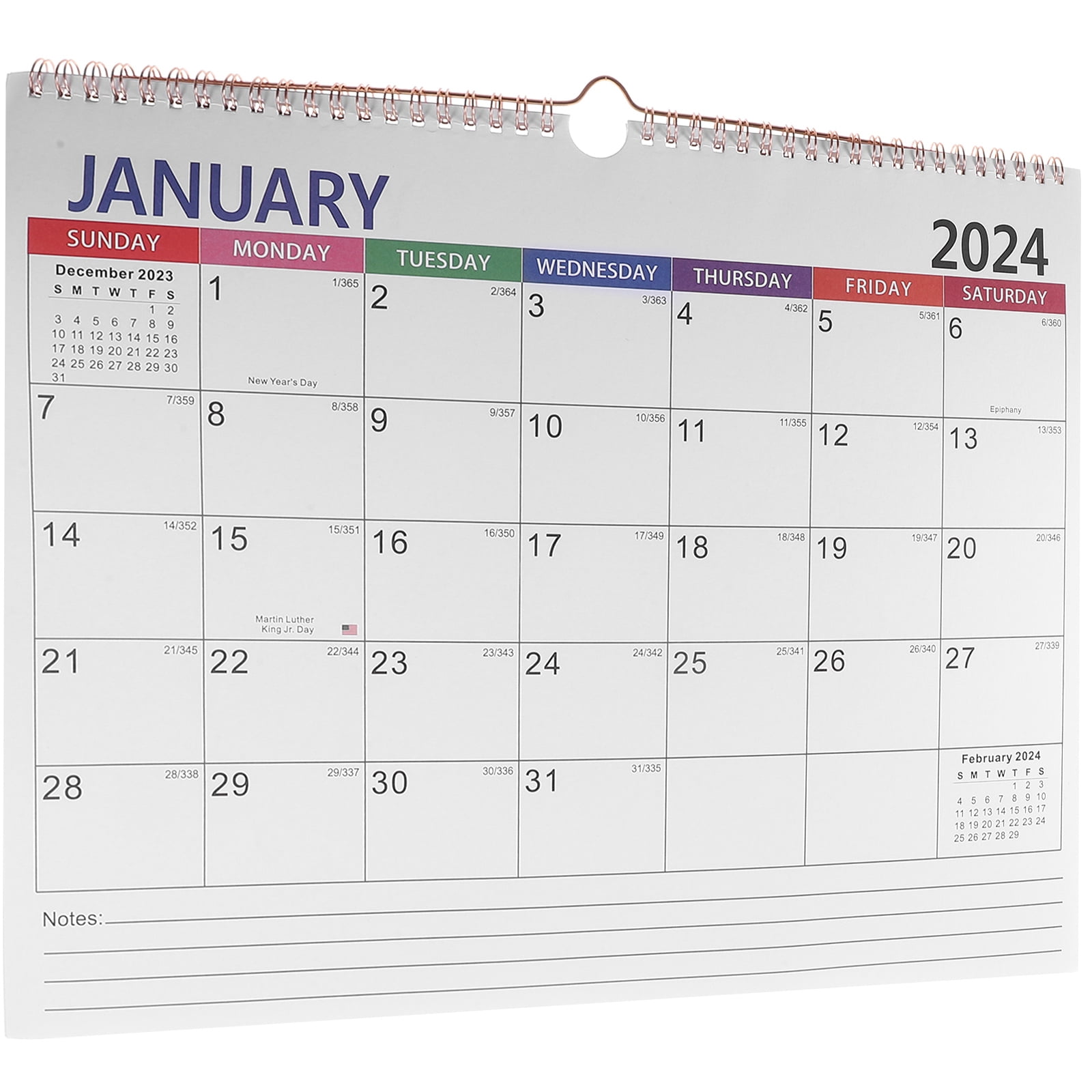 Kitandove Calendar Wall Hanging Month Modern Room Family Led School ...