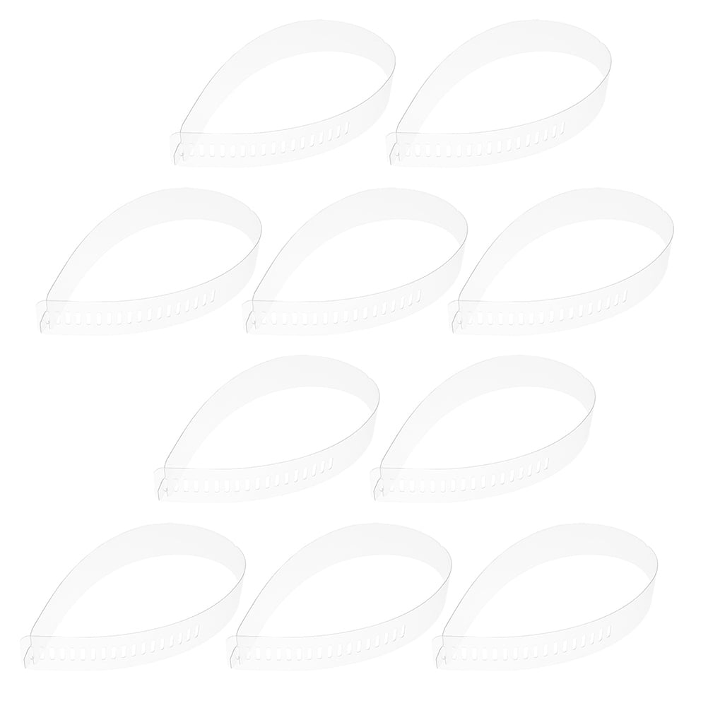 Kitandove Plastic Collar Supports Pvc 50 Pcs 18.5x1.4x0.04in - Walmart.com
