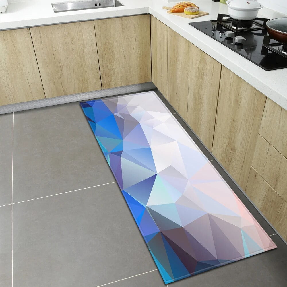 Kitch Floor Mat Home Entrance Doormat 3D Geometry Living Room Bedroom ...