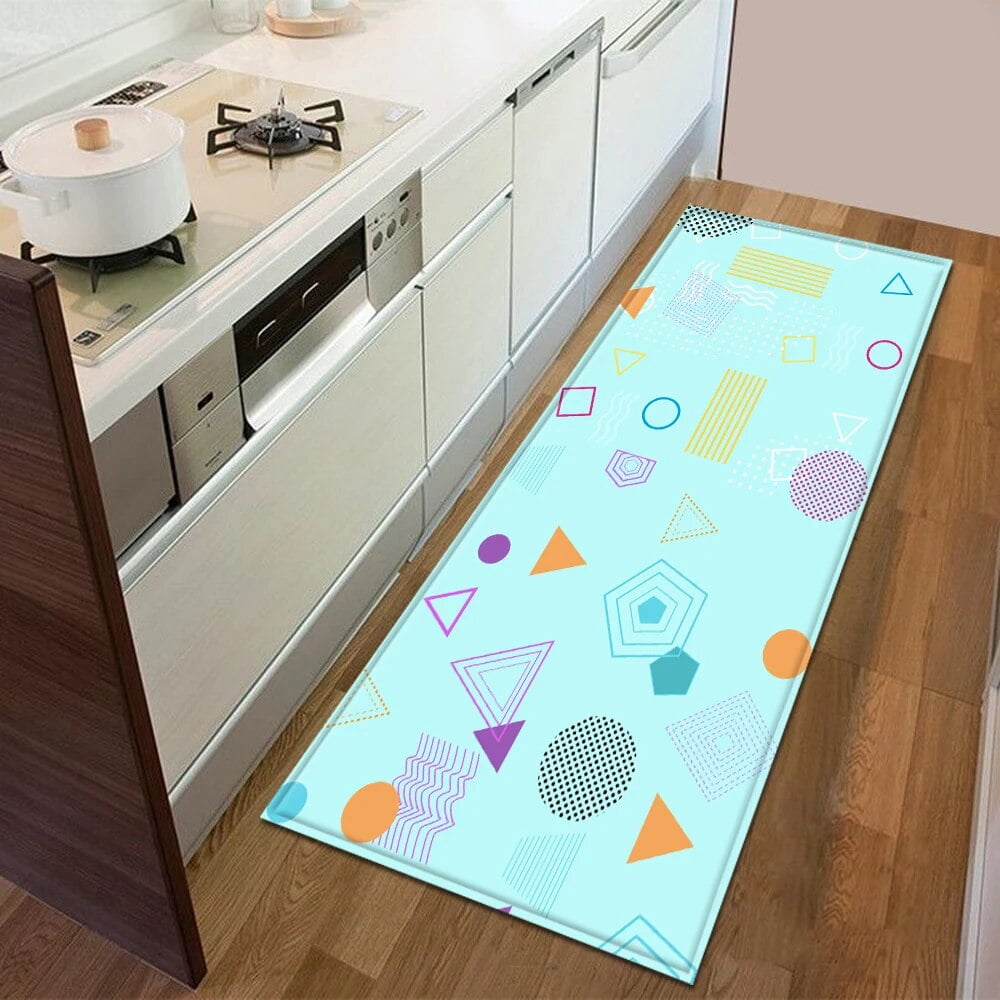 Kitch Mat Bedroom Entrance Doormat 3D Geometric Pattern Home Floor ...