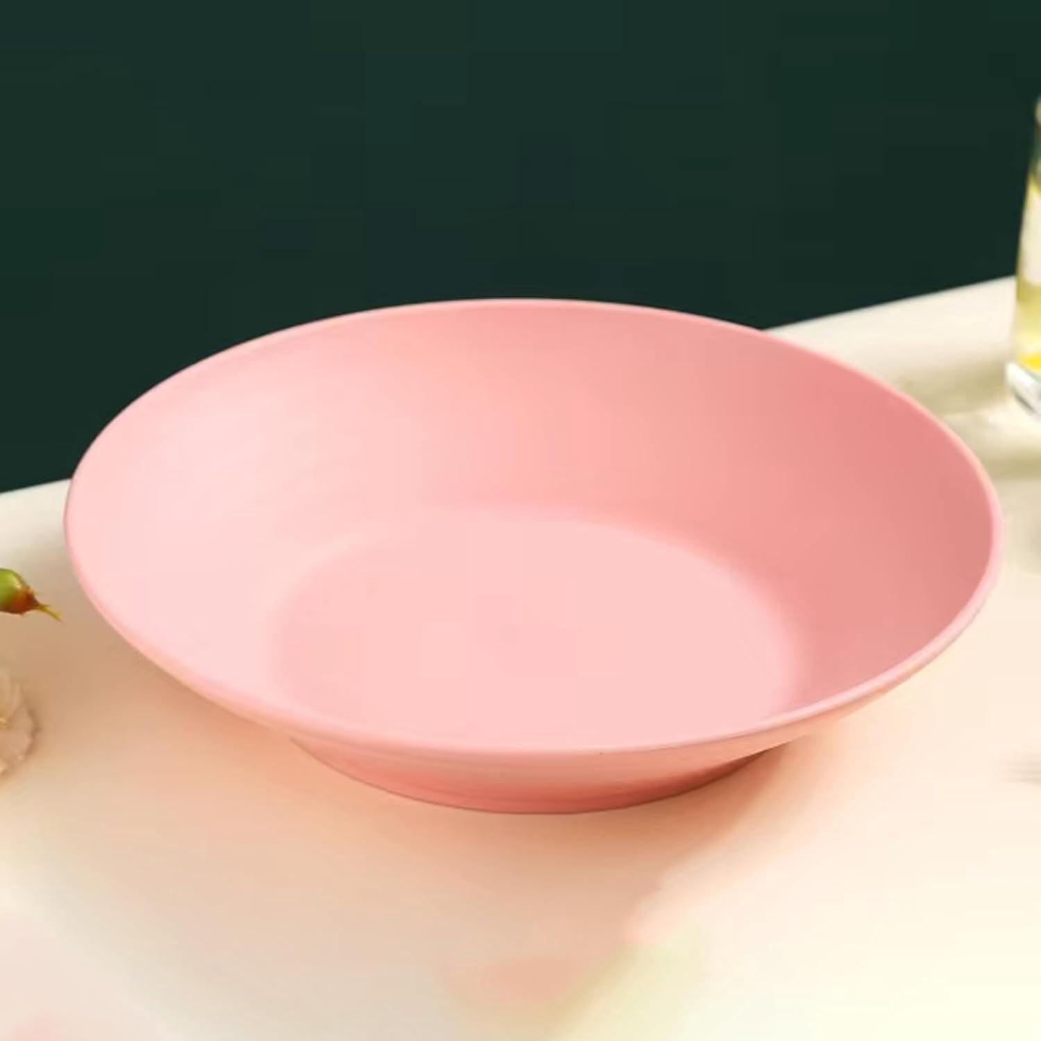 KitchAntique 905 Wheat Straw Round Serving Bowl EcoFriendly Lightweight ...