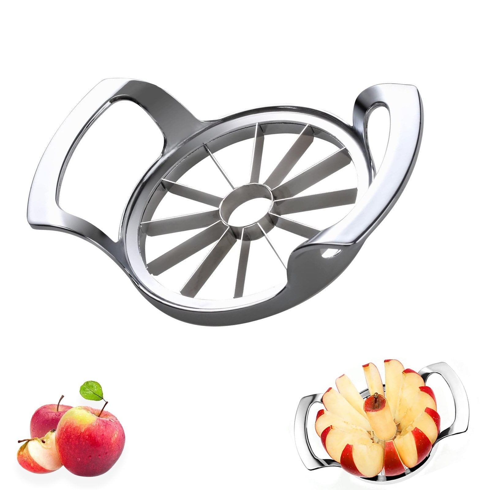 Kitchen 12 Blade Apple Slicer, Metal Apple Cutter with Stainless Steel ...