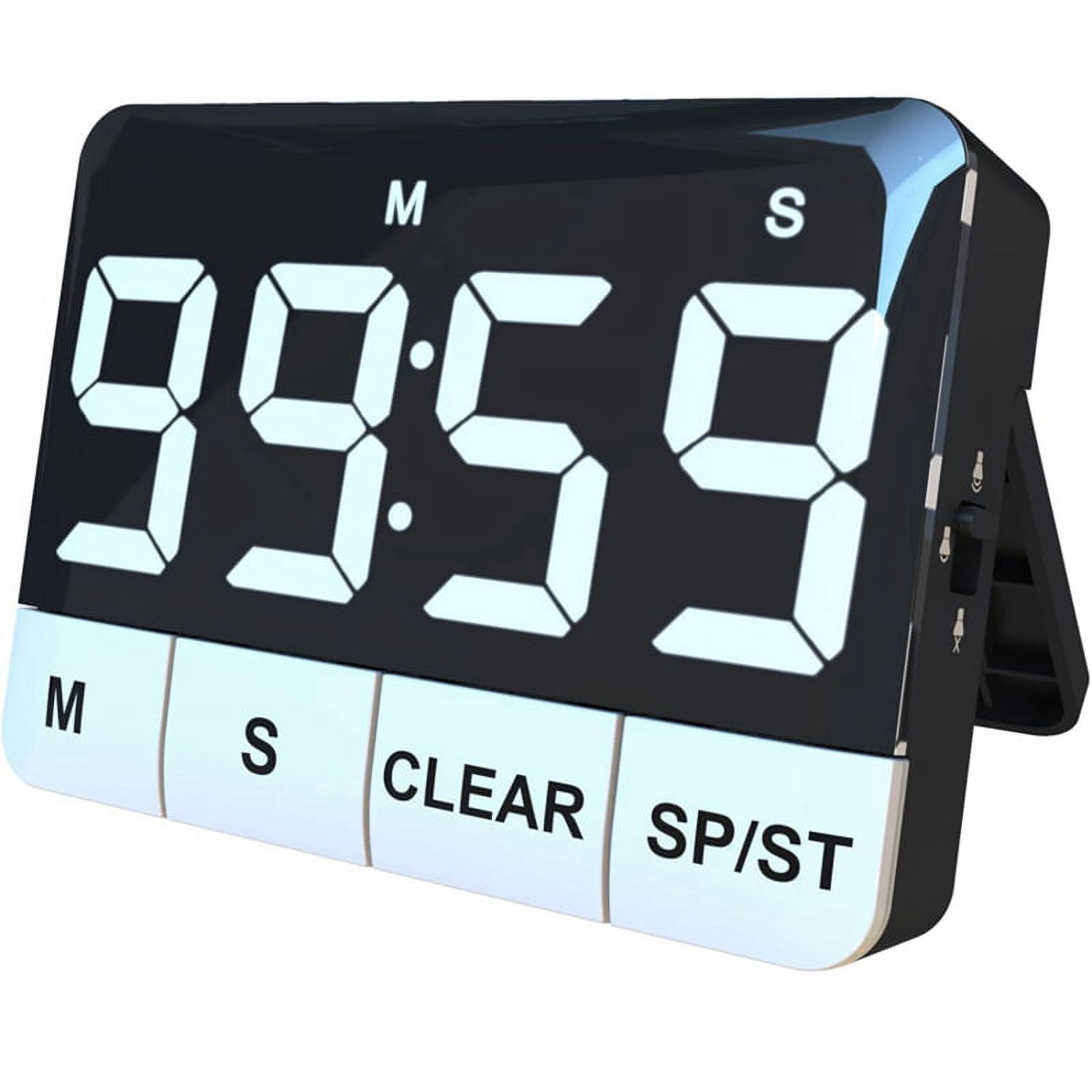 Kitchen , 120DB Loud Digital Kitchen Countdown with LED Display, Count UP Countdown Magnetic ...