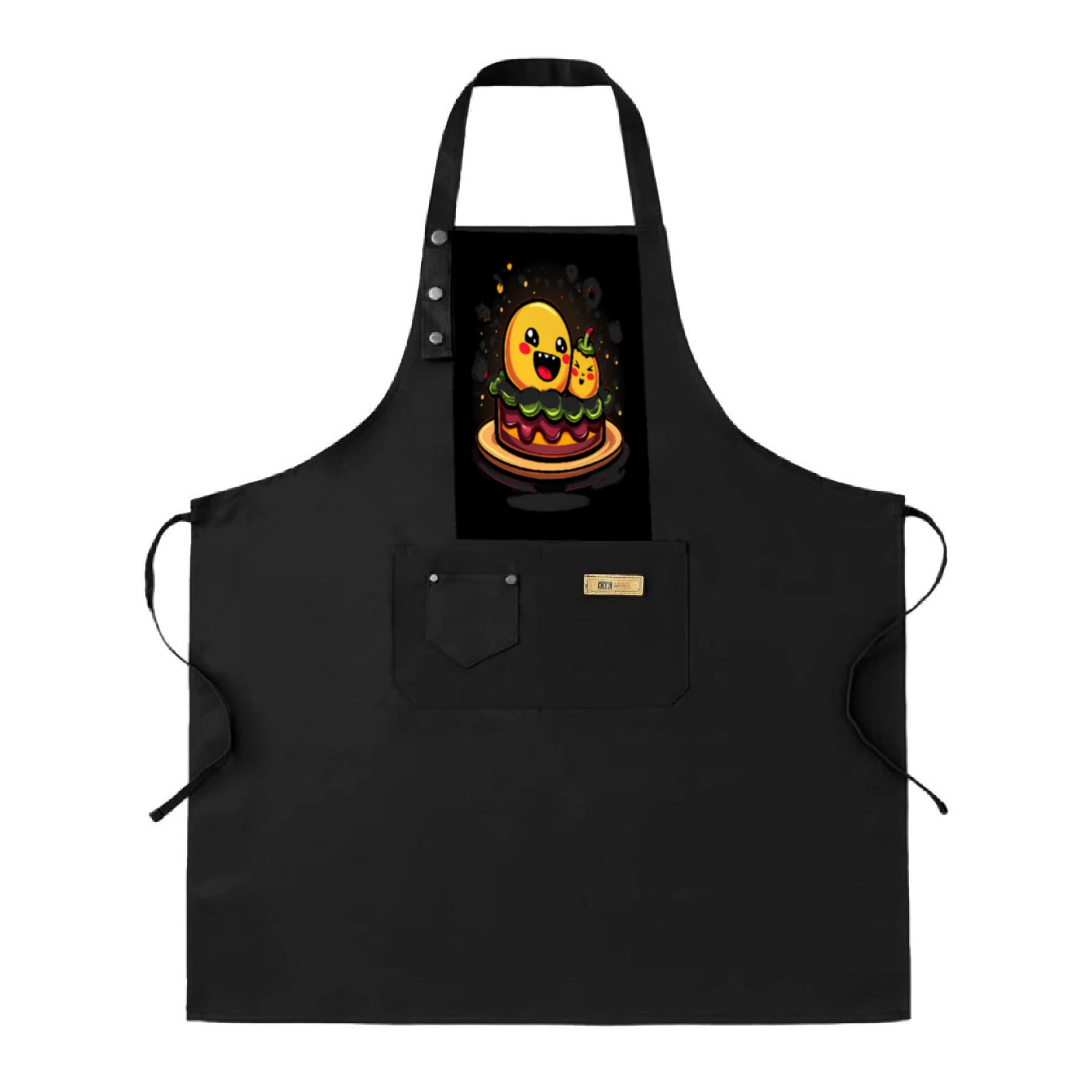 Kitchen 2 Pack Bib Apron - Adjustable with 2 Pockets Fun Cartoon ...