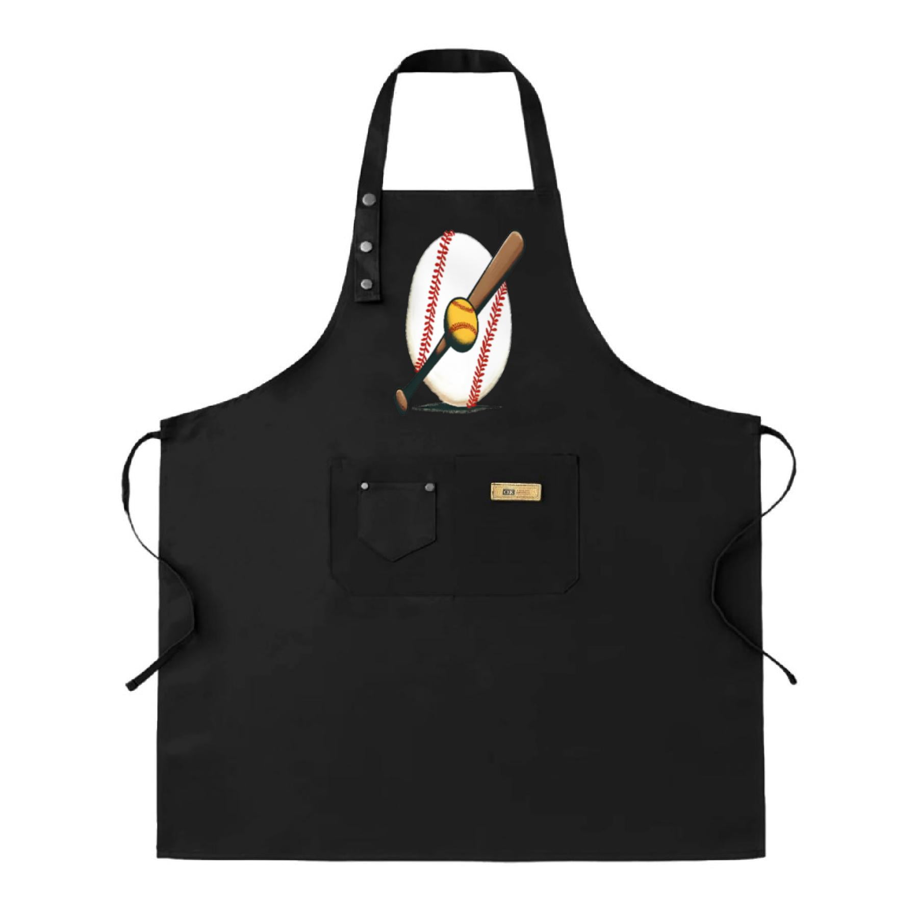 Kitchen 2 Pack Bib Apron - Adjustable with 2 Pockets Stylish Baseball ...