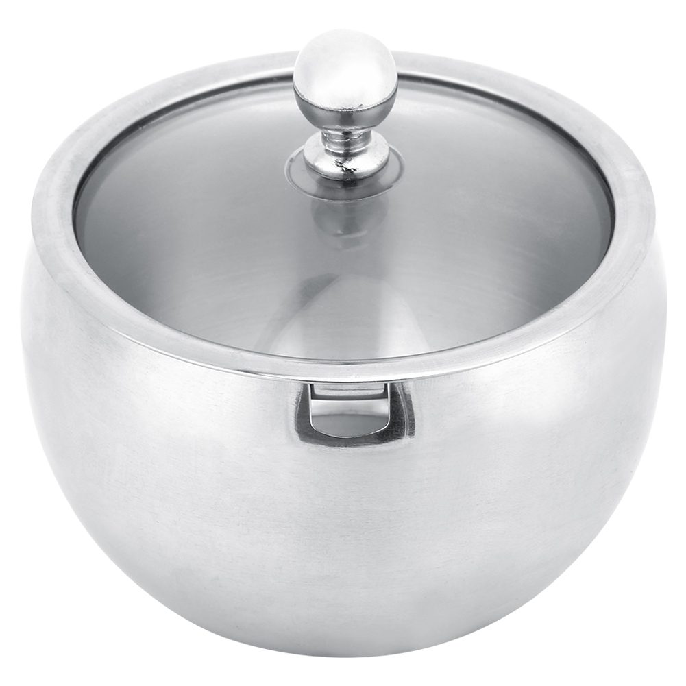 Kitchen 304 Stainless Steel Seasoning Bottle Container Sugar Salt Pot ...