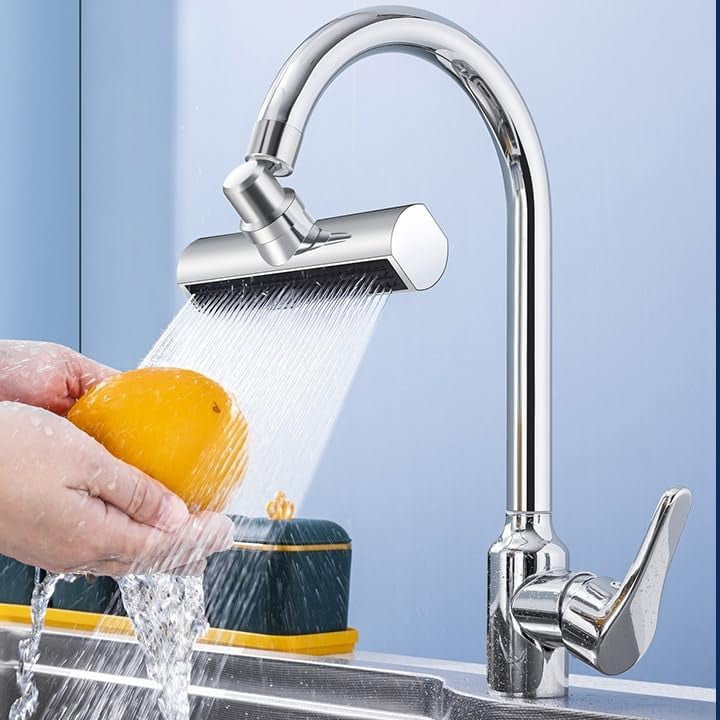 Kitchen 360°Faucet Extender with 55/64''(22mm) Female Thread, Swivel ...