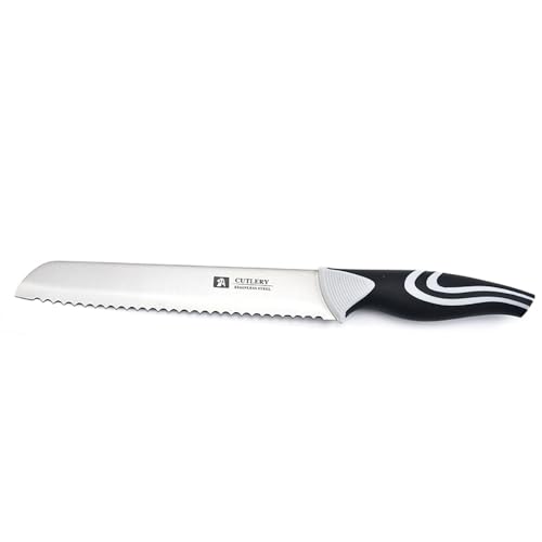 Kitchen 8 Inch High Carbon Stainless Steel Kitchen Bread Knife Premium ...