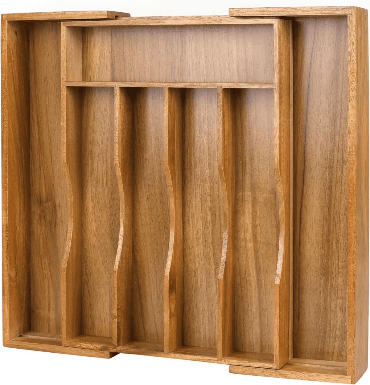 Kitchen Acacia Silverware Organizer, Kitchen Drawer Organizer - Extra ...