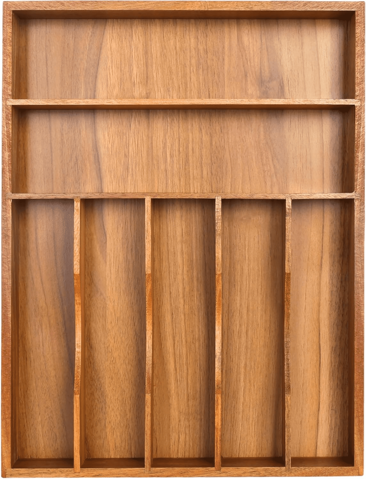Kitchen Acacia Silverware Organizer, Kitchen Drawer Organizer - Extra ...