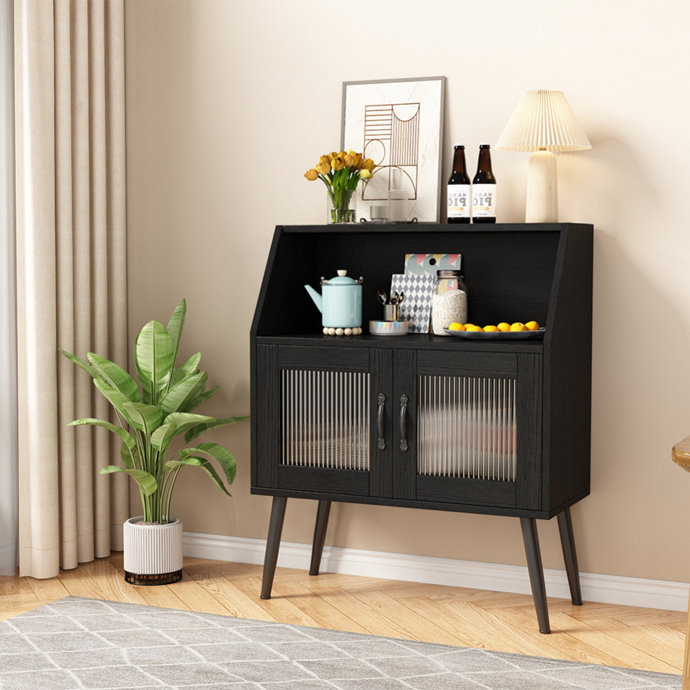 Kitchen Accent Console Table Buffet Cabinet, Side Dining Table with ...