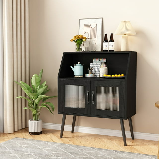 Kitchen Accent Console Table Buffet Cabinet, Side Dining Table with ...