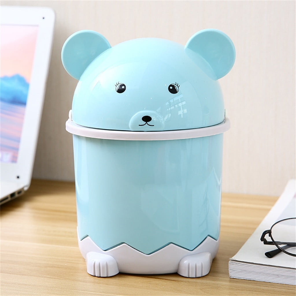 Kitchen Accessories Clear 2024 Desktop Flip Can Cover Mini Portable ...
