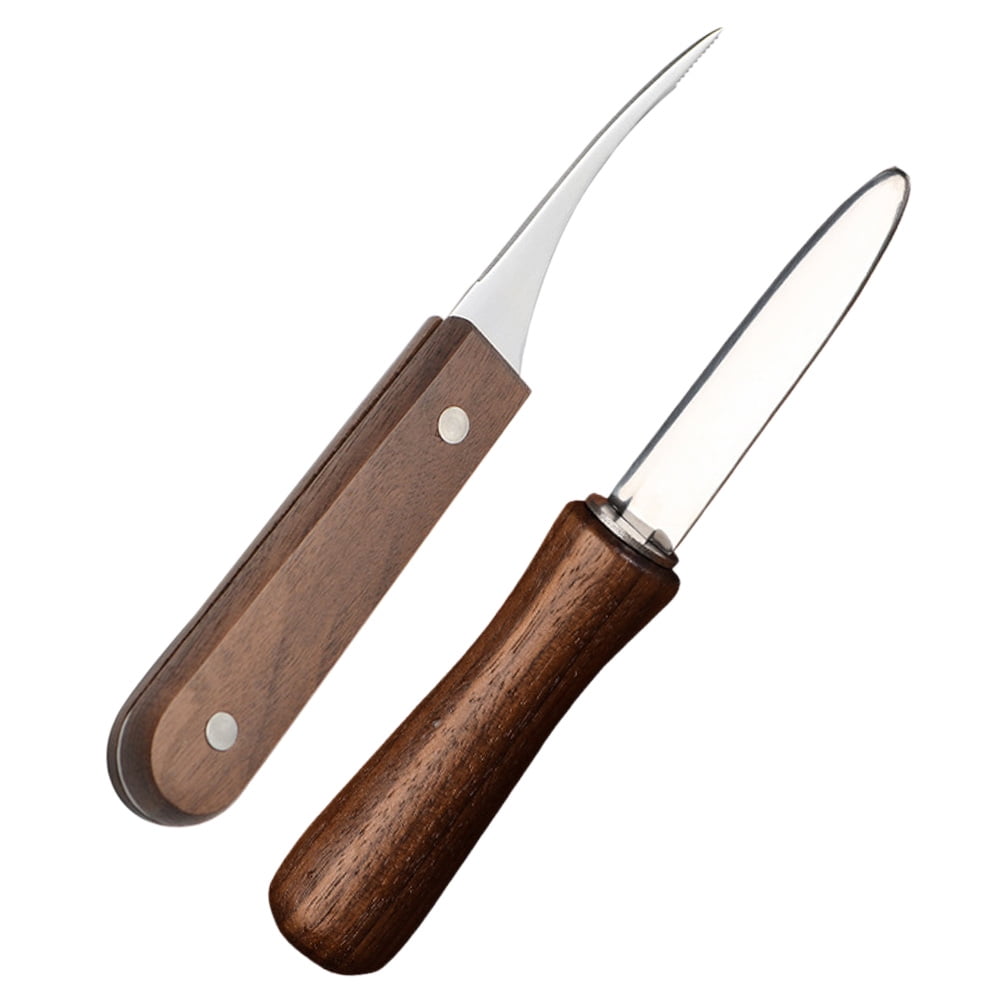 MEIBUTYUP Oyster Shucker Stainless Steel 2Pcs 6.9x1x0.4in For Home ...