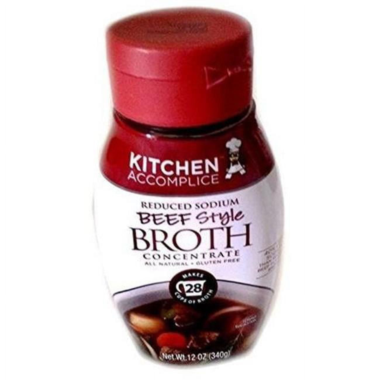 Kitchen Accomplice 6 x 12 oz Beef Style Broth Concentrate - Walmart.com