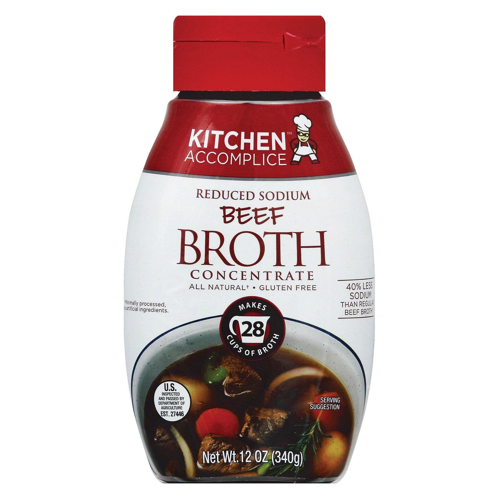 Kitchen Accomplice Beef Broth Concentrate - Case of 6 - 12 oz ...