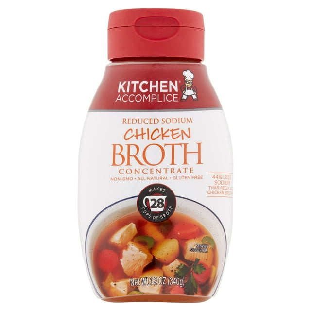Kitchen Accomplice 44% Reduced Sodium Chicken Broth Concentrate for ...