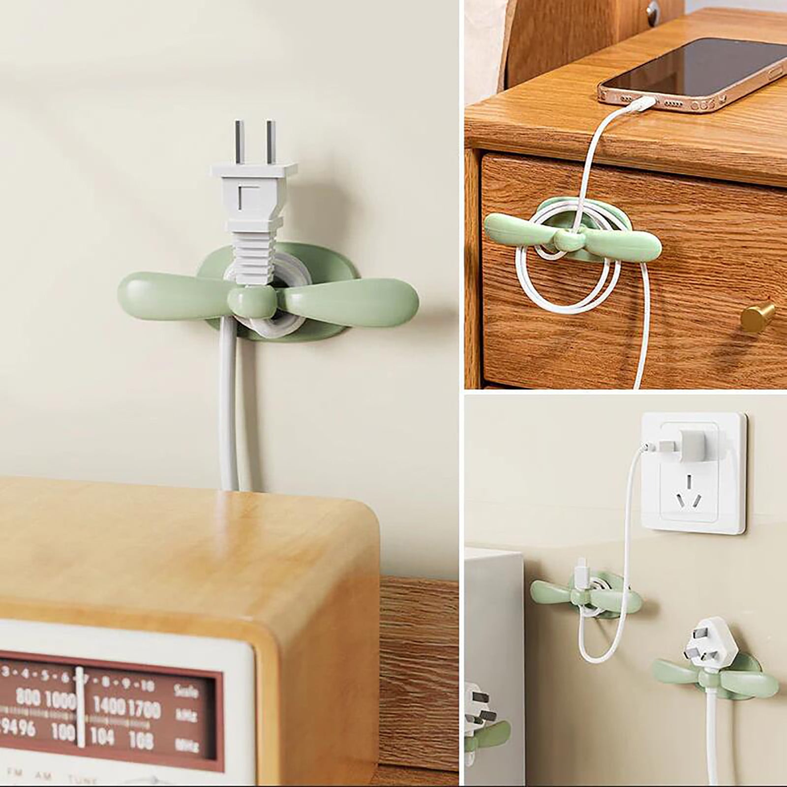 Kitchen Appliance Cable Organizer, Wall-Mounted Power Cord Holder, 6 ...