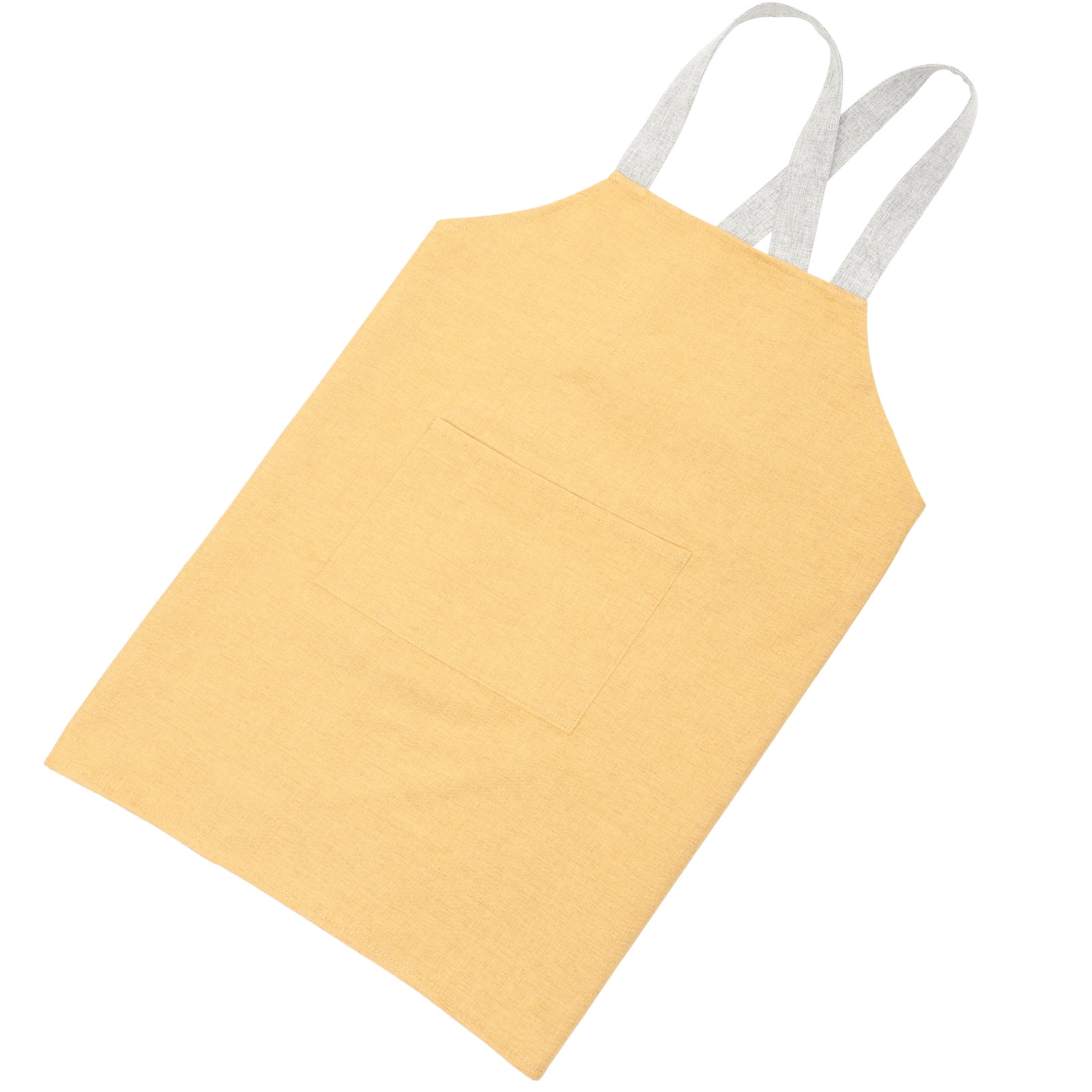 Kitchen Apron Cooking Apron with Packet Shoulder Strap Apron Reusable ...