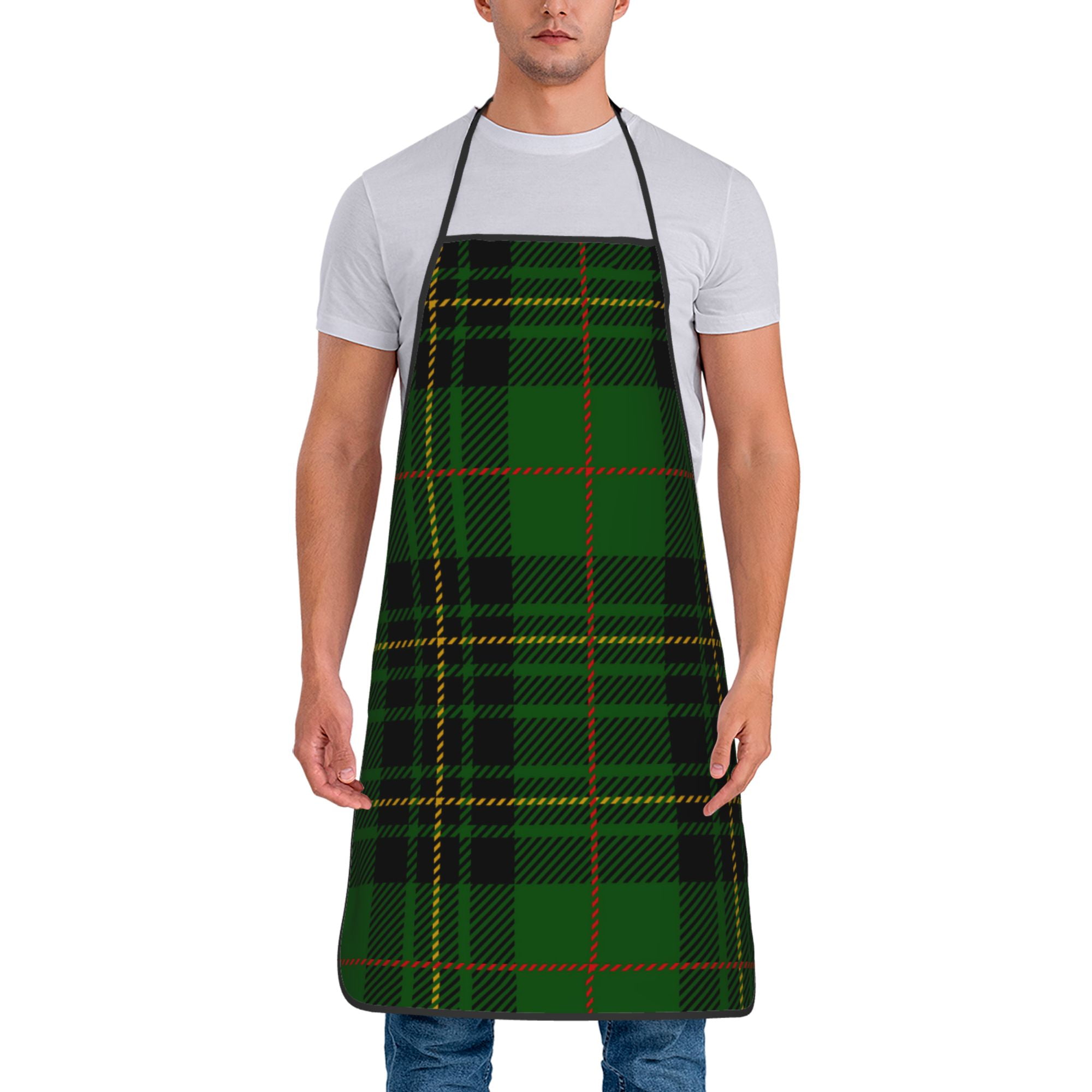 Kitchen Aprons Abstract Clan Forbes Tartan Plaid Scottish Pattern Apron ...