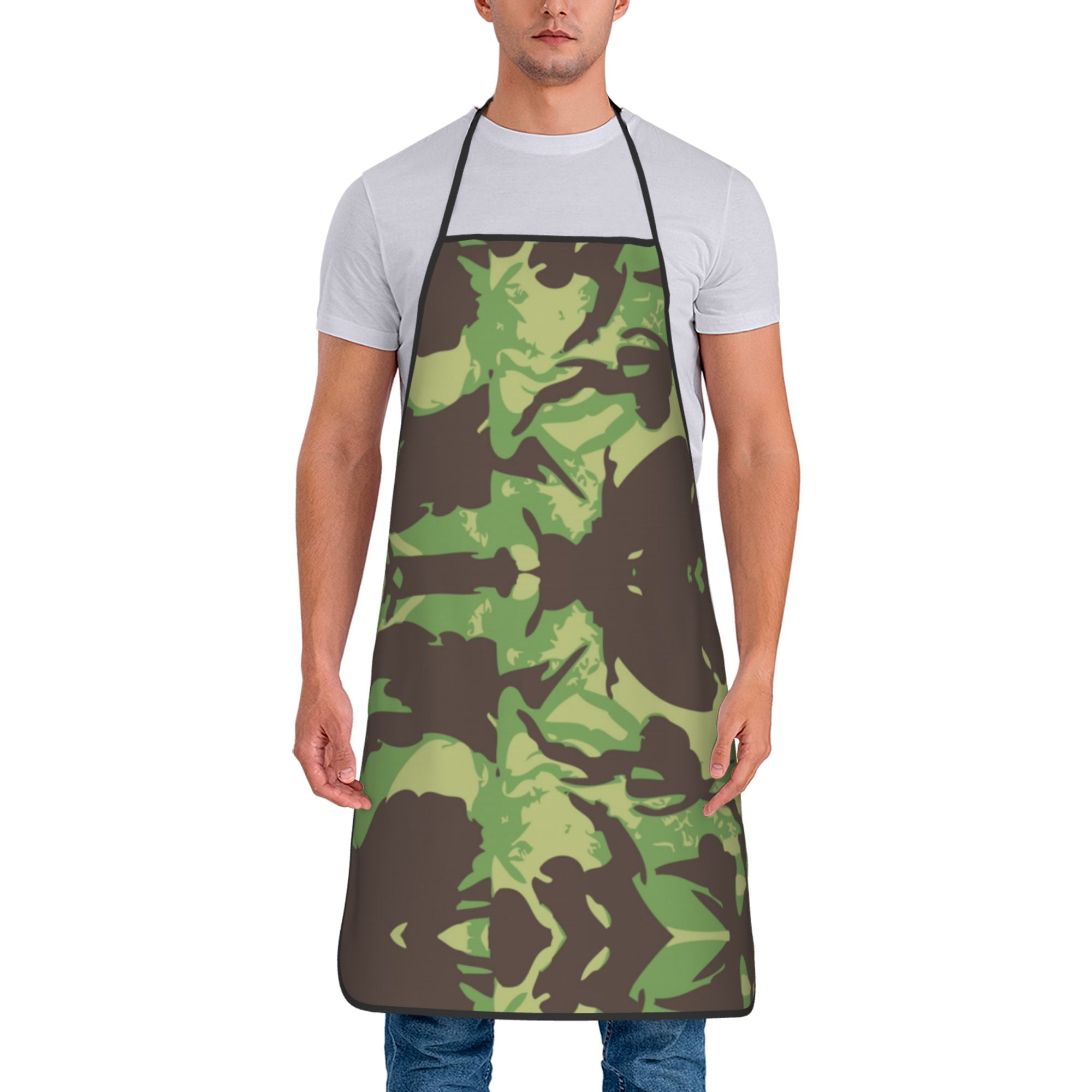 Kitchen Aprons Army Combat Camouflage Pattern Apron For Cooking ...
