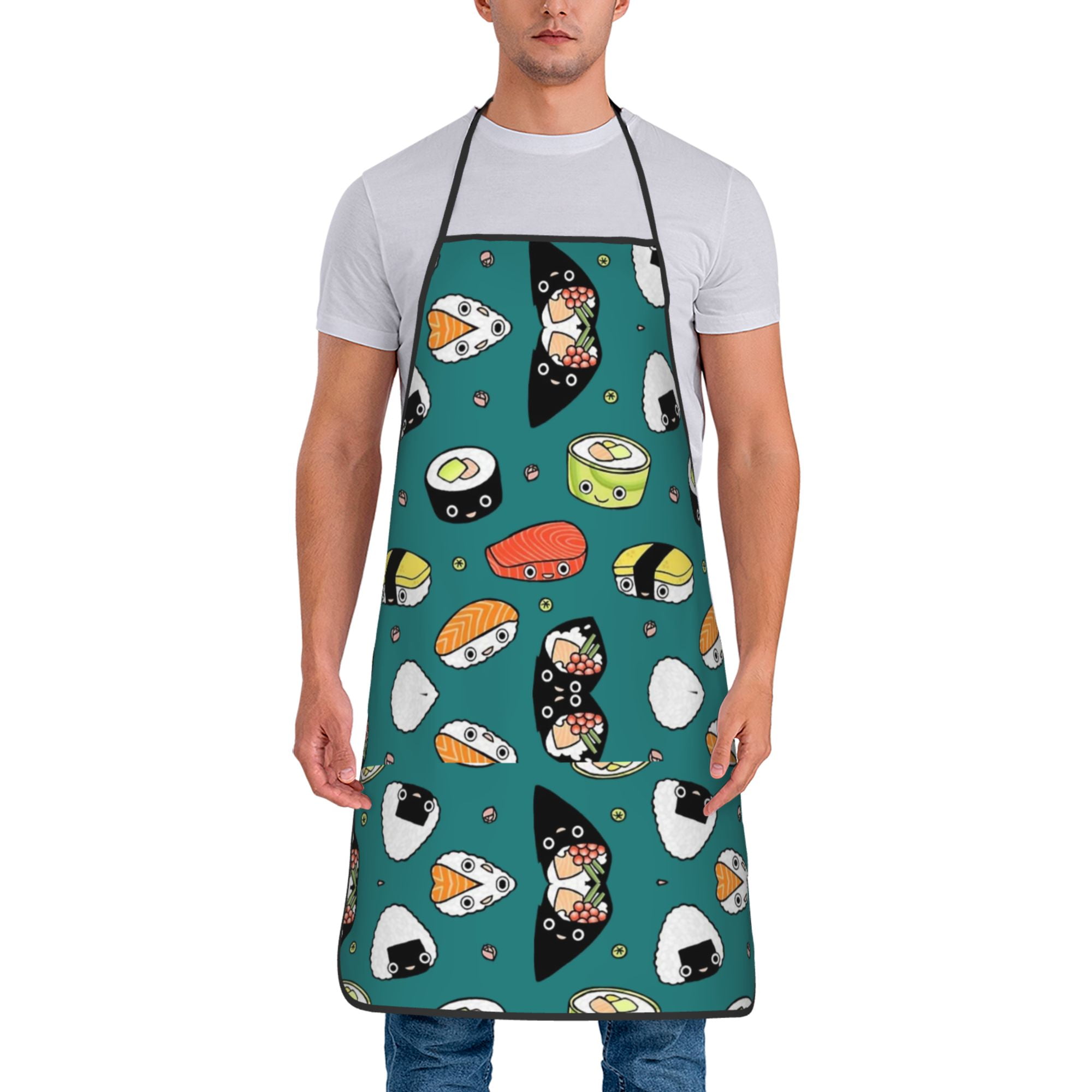 Kitchen Aprons Japan Sushi Kawaii Apron For Cooking Painting Bbq ...