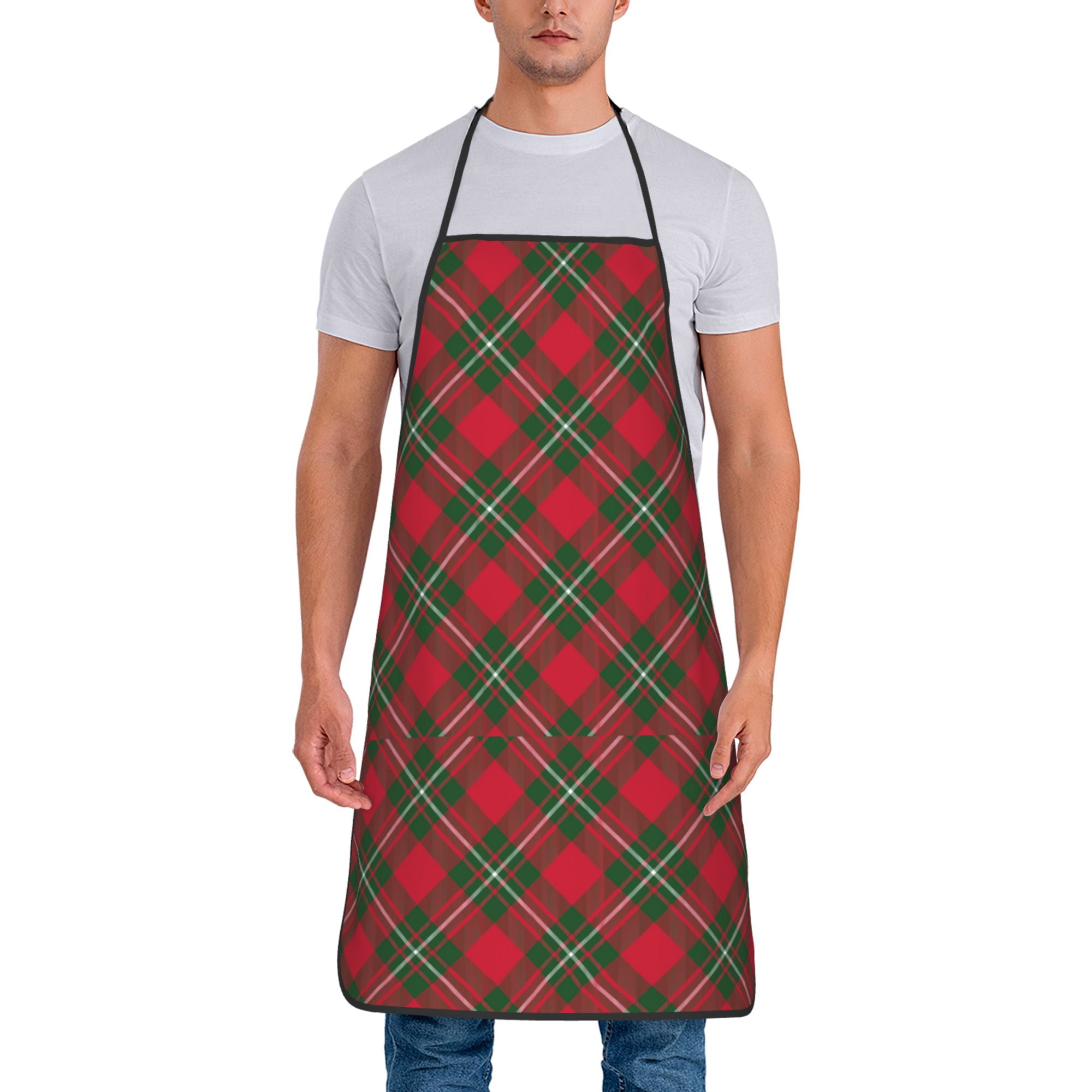 Kitchen Aprons Macgregor Tartan Kilt Fabric Textile Diagonal Apron For ...