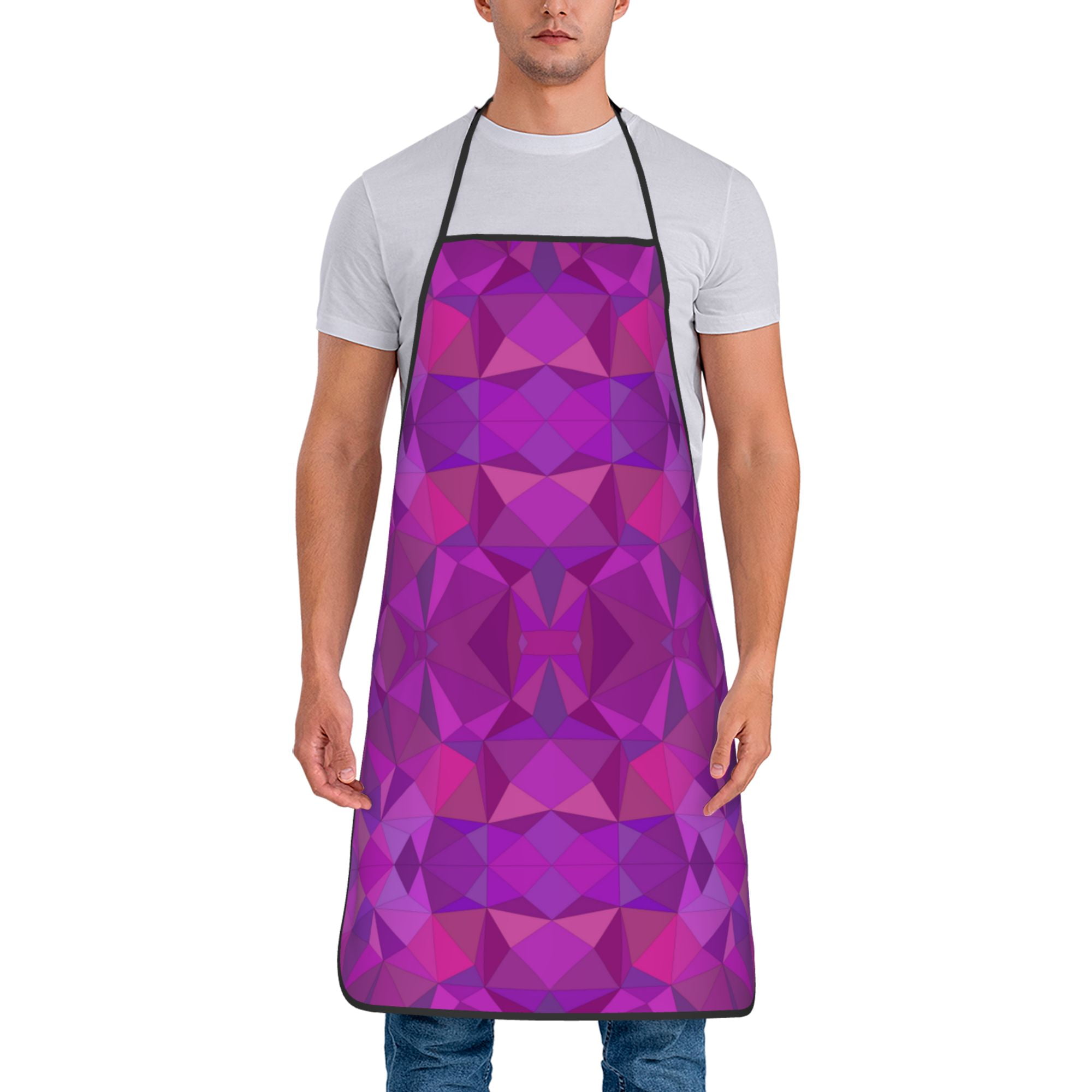 Kitchen Aprons Polygon Background Apron For Cooking Painting Bbq ...