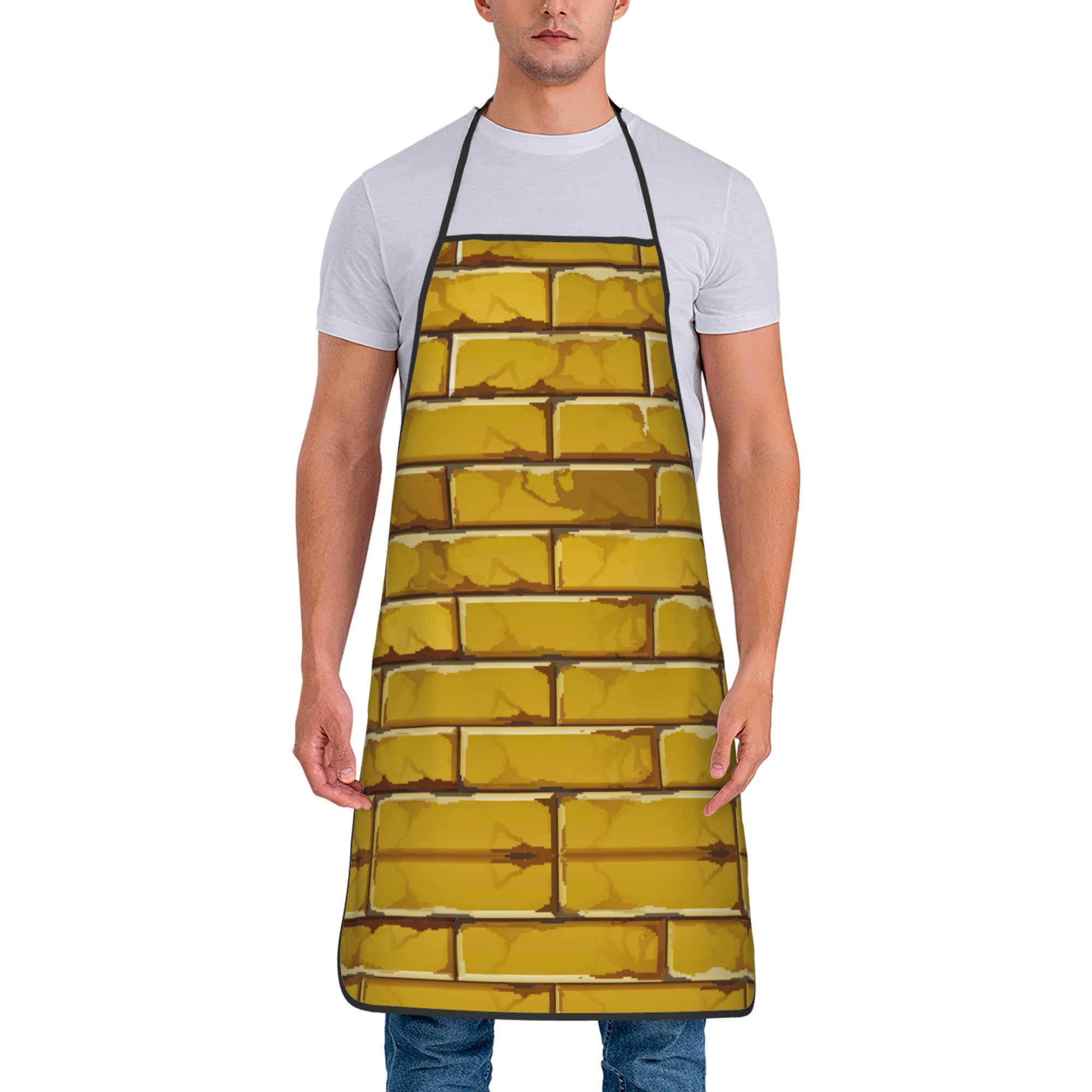 Kitchen Aprons Retro Brick Wall Pattern Background Apron For Cooking ...