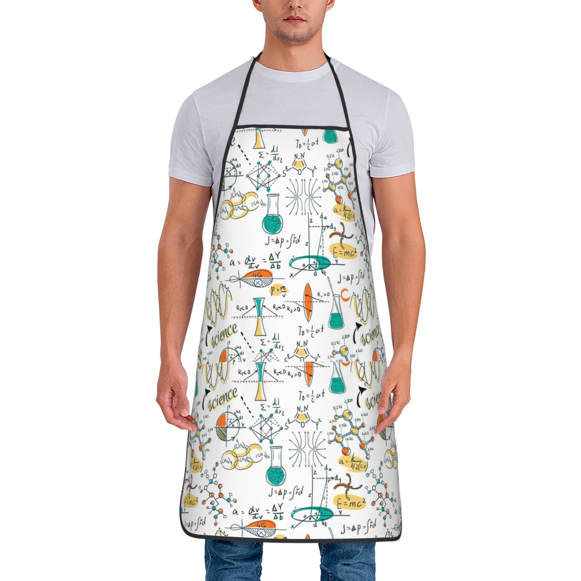 Kitchen Aprons Science Lab Objects Education Themed Drawing Scientific ...