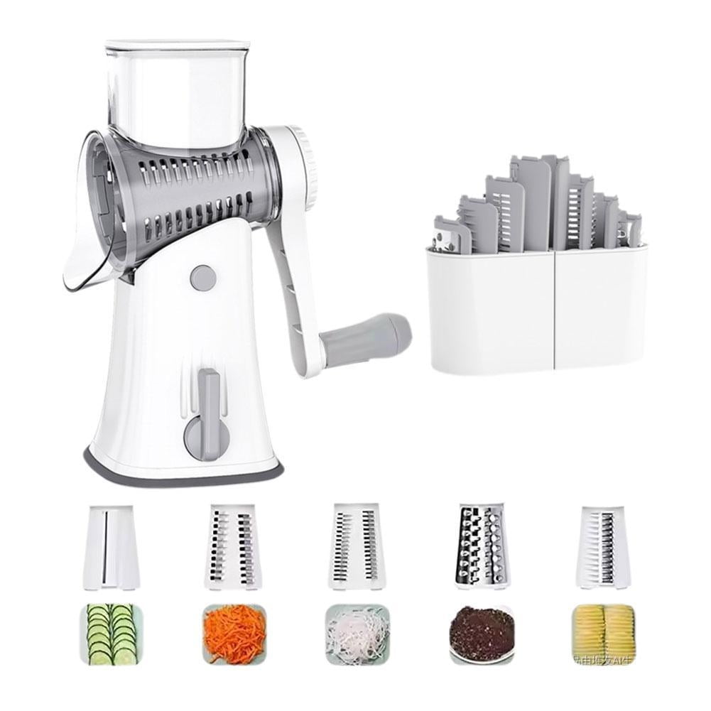 Kitchen Artifact 5 In 1 Food Grater, Cheese Grater Hand Crank, 5 In 1 ...