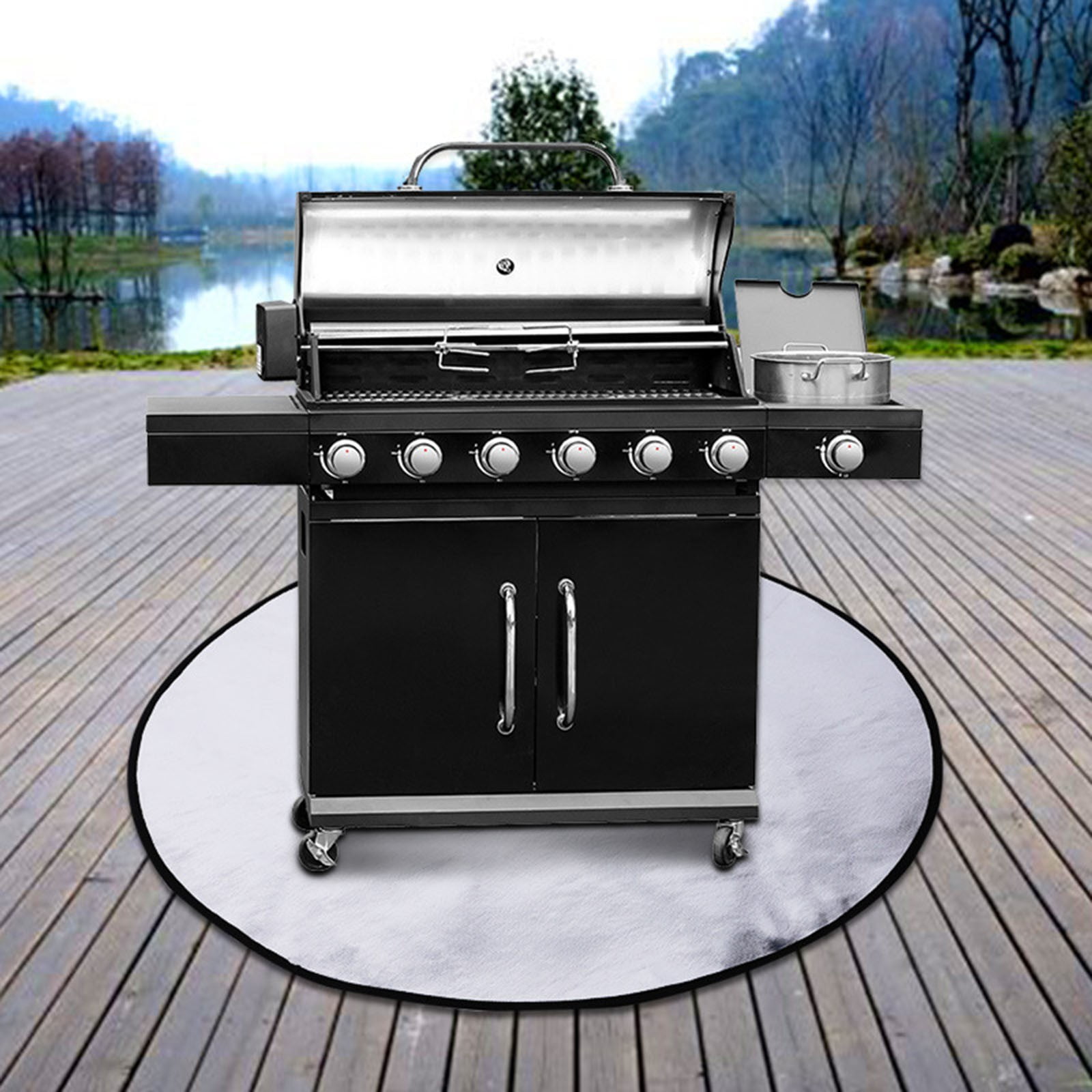 Kitchen BBQ Mat & Fire Mat Fire Pad Barbecue Pad High Temperature Pad ...