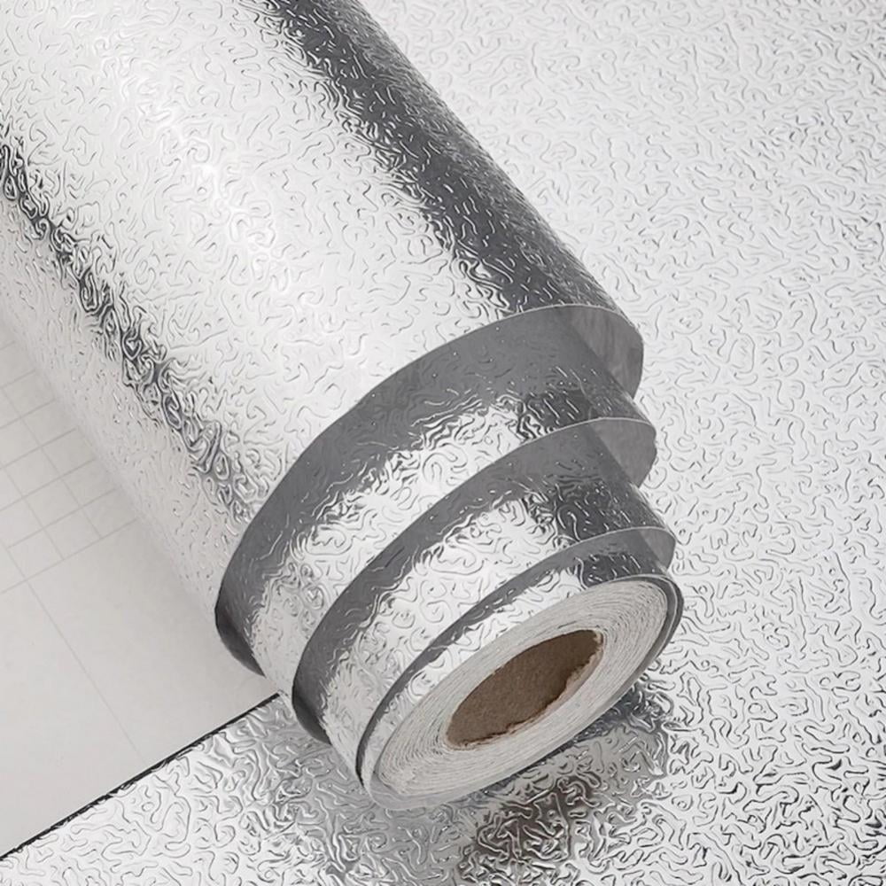 Kitchen Backsplash Wallpaper Peel and Stick Aluminum Foil Contact Paper ...