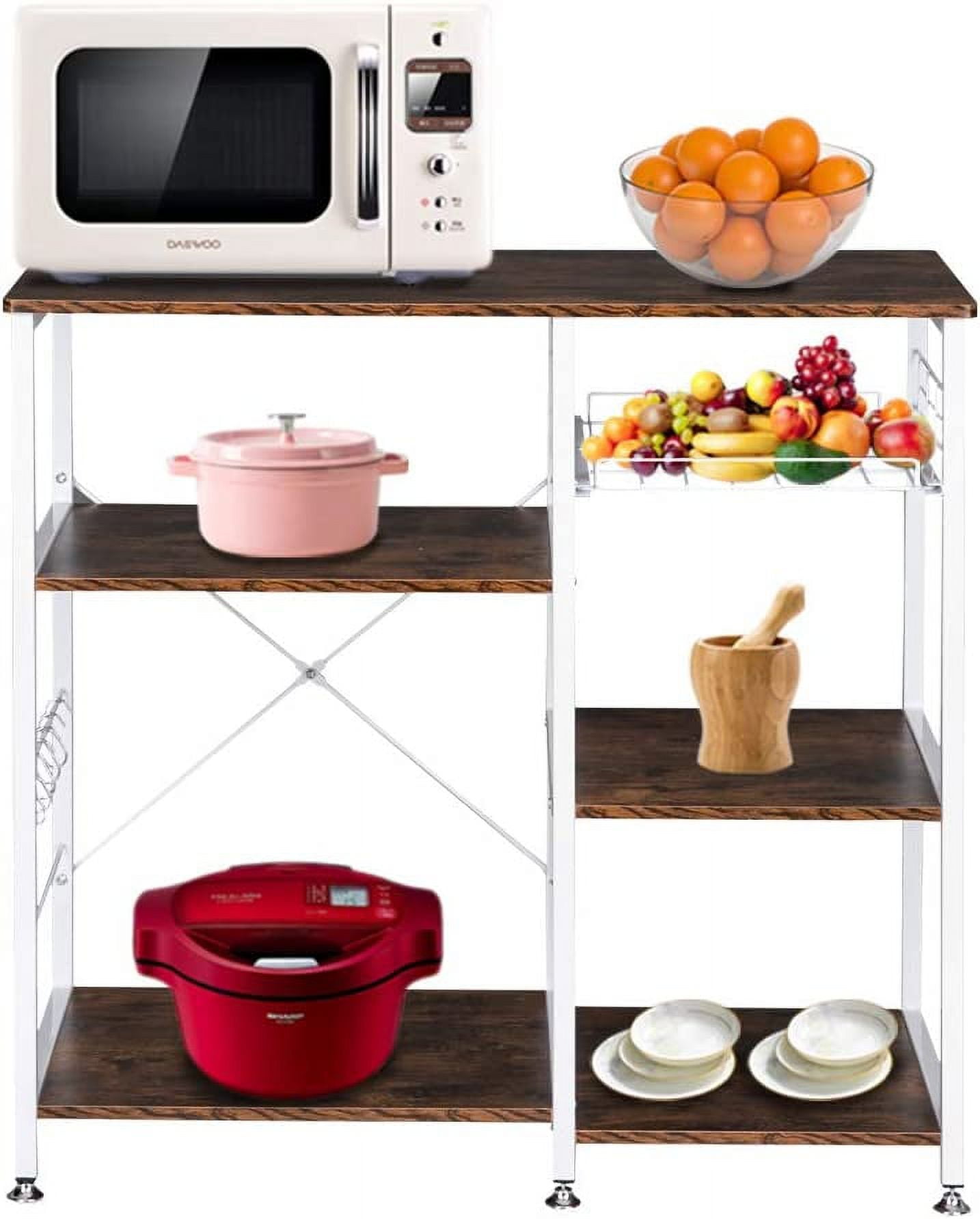 Kitchen Baker’s Rack,3-Tier Kitchen Baker's Rack Utility Microwave Oven ...