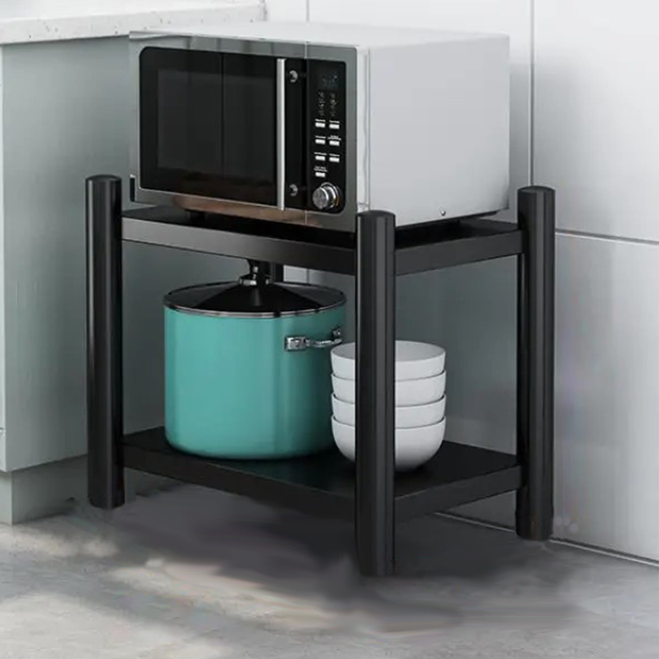 Kitchen Baker's Rack, Shelving Unit Heavy Duty Metal Storage Shelves ...