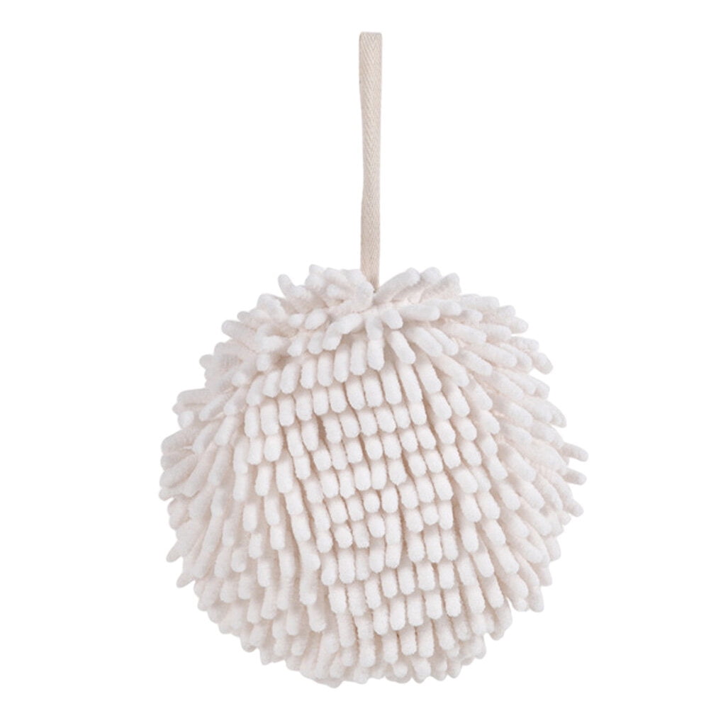 Kitchen Ball Shaped Hanging Hand Cleaning Towel Washable Plush Drying ...