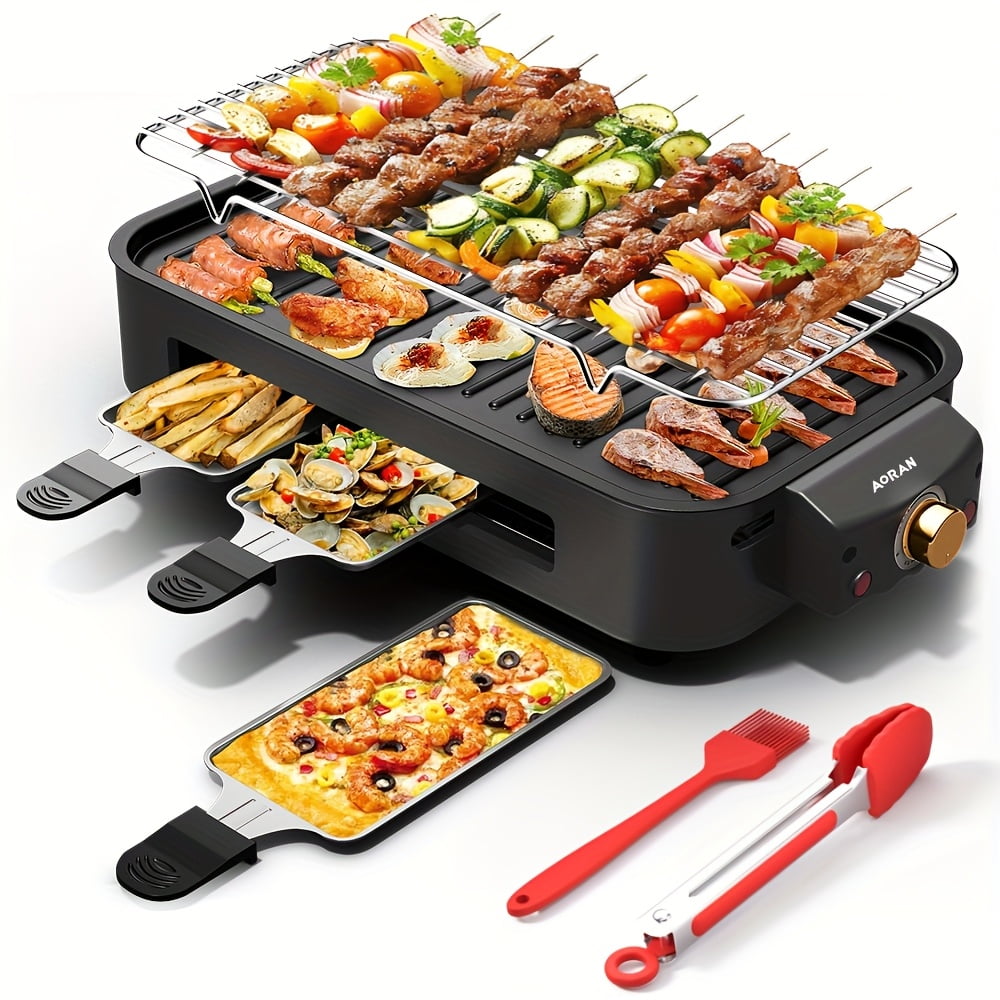 Kitchen Barbecue Grill, Fully Detachable, With Frying Pan And Grille ...