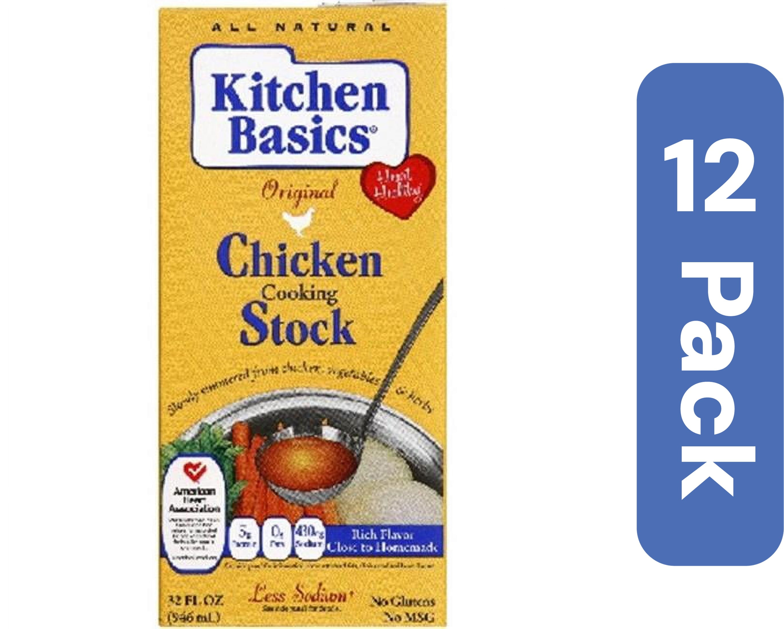 Kitchen Basics Kitchen Basics Chicken Stock - 12x32OZ - Walmart.com