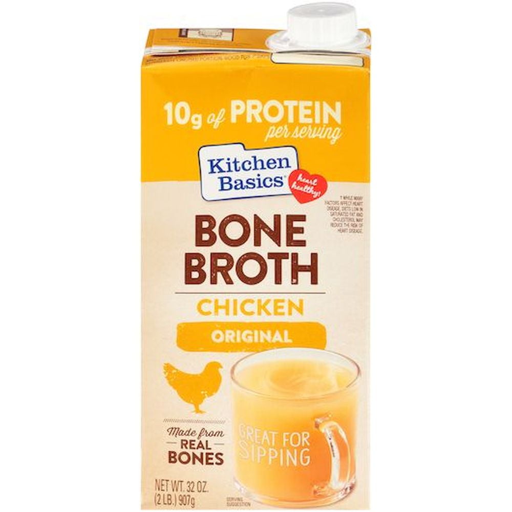 Kitchen Basics Original Chicken Bone Broth 32 oz. (Pack of 12 ...