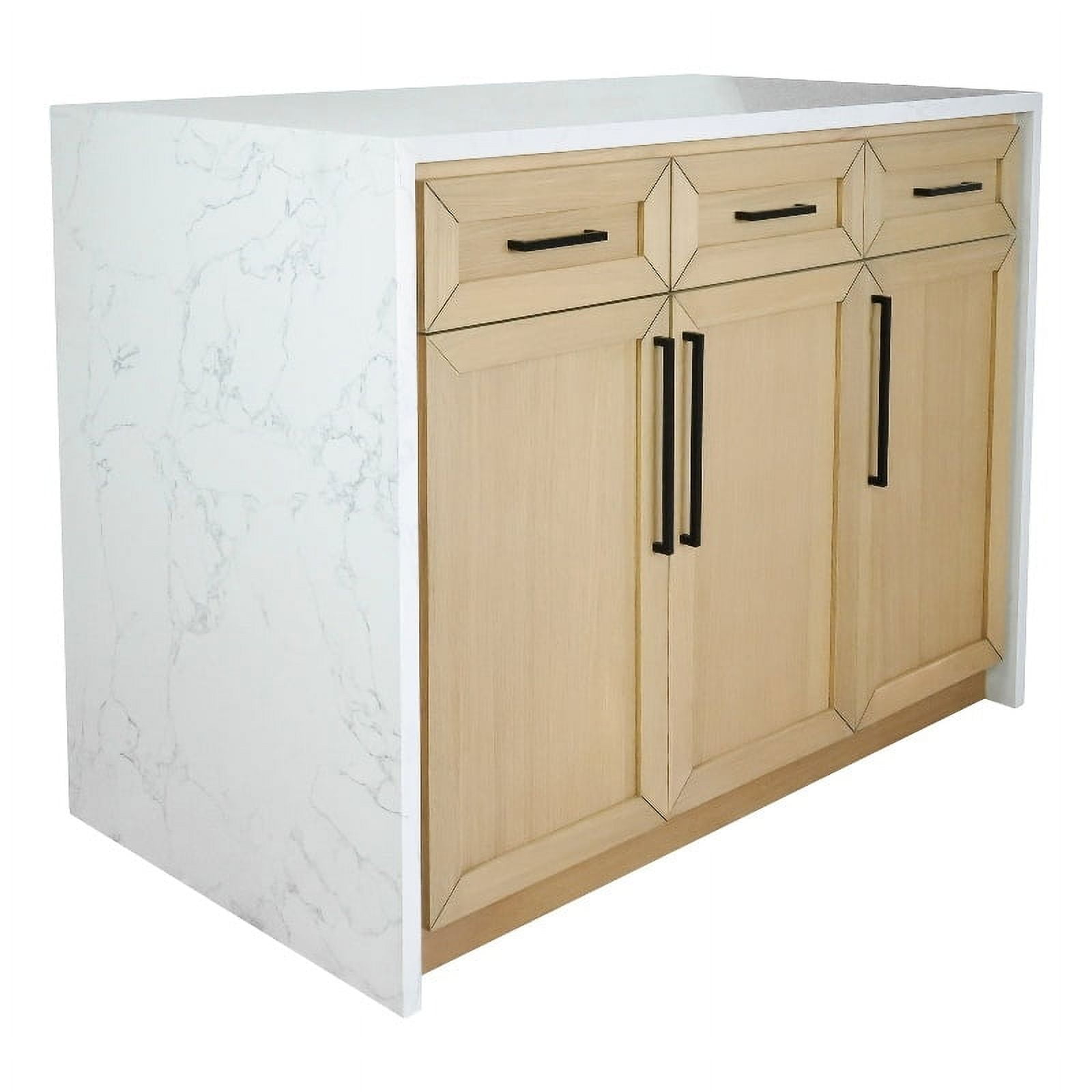 Kitchen Bath Collection Palisade 48" Modern Wood Kitchen Island in ...