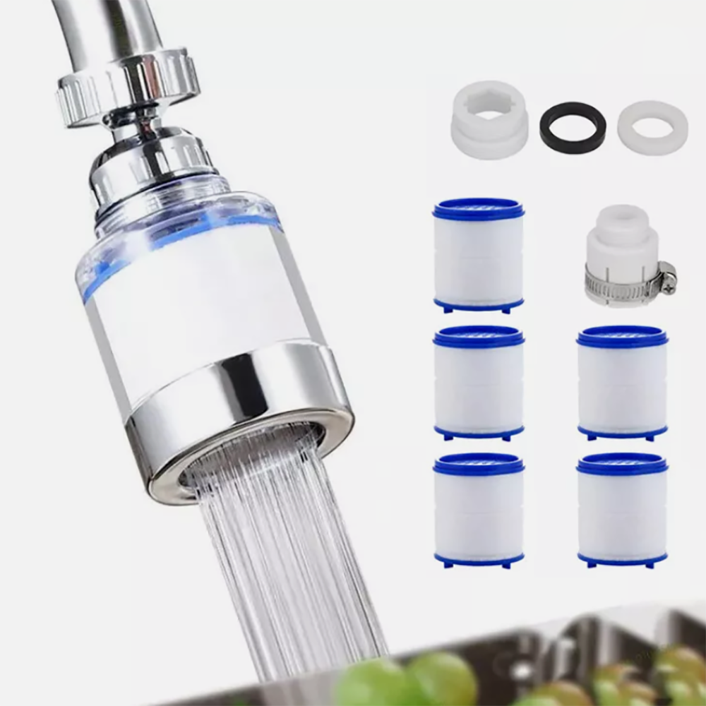 Kitchen & Bathroom Sink Faucet Water Filter, Tap Mount Filtration ...