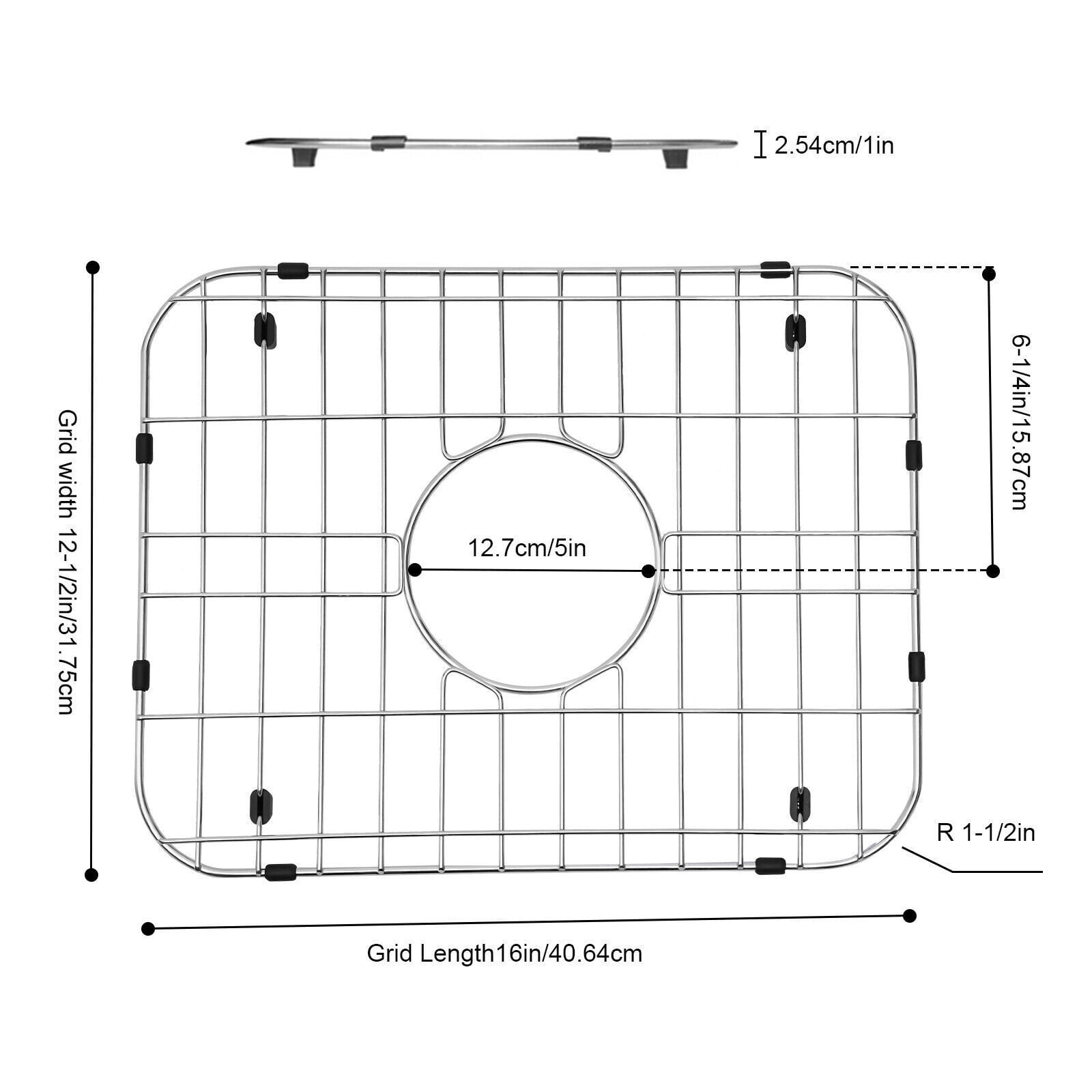 Kitchen Bottom Sink Protector Grid Wire Grid 304 Stainless Steel 16" x ...