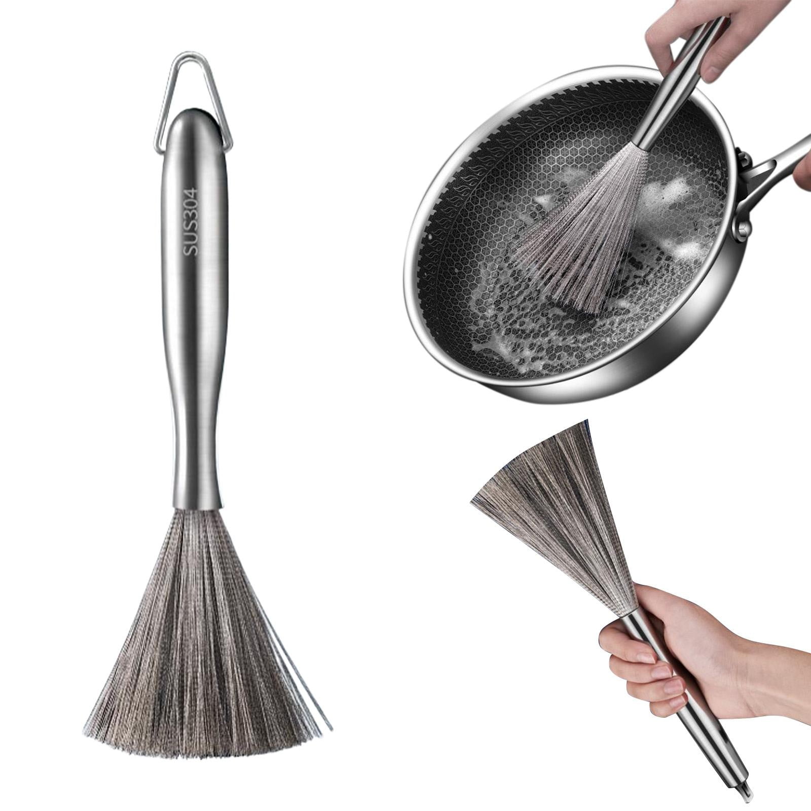 Kitchen Brush, Pan Scrubber, Wok Brush, Pot Scrubber, Dishes Scrub ...