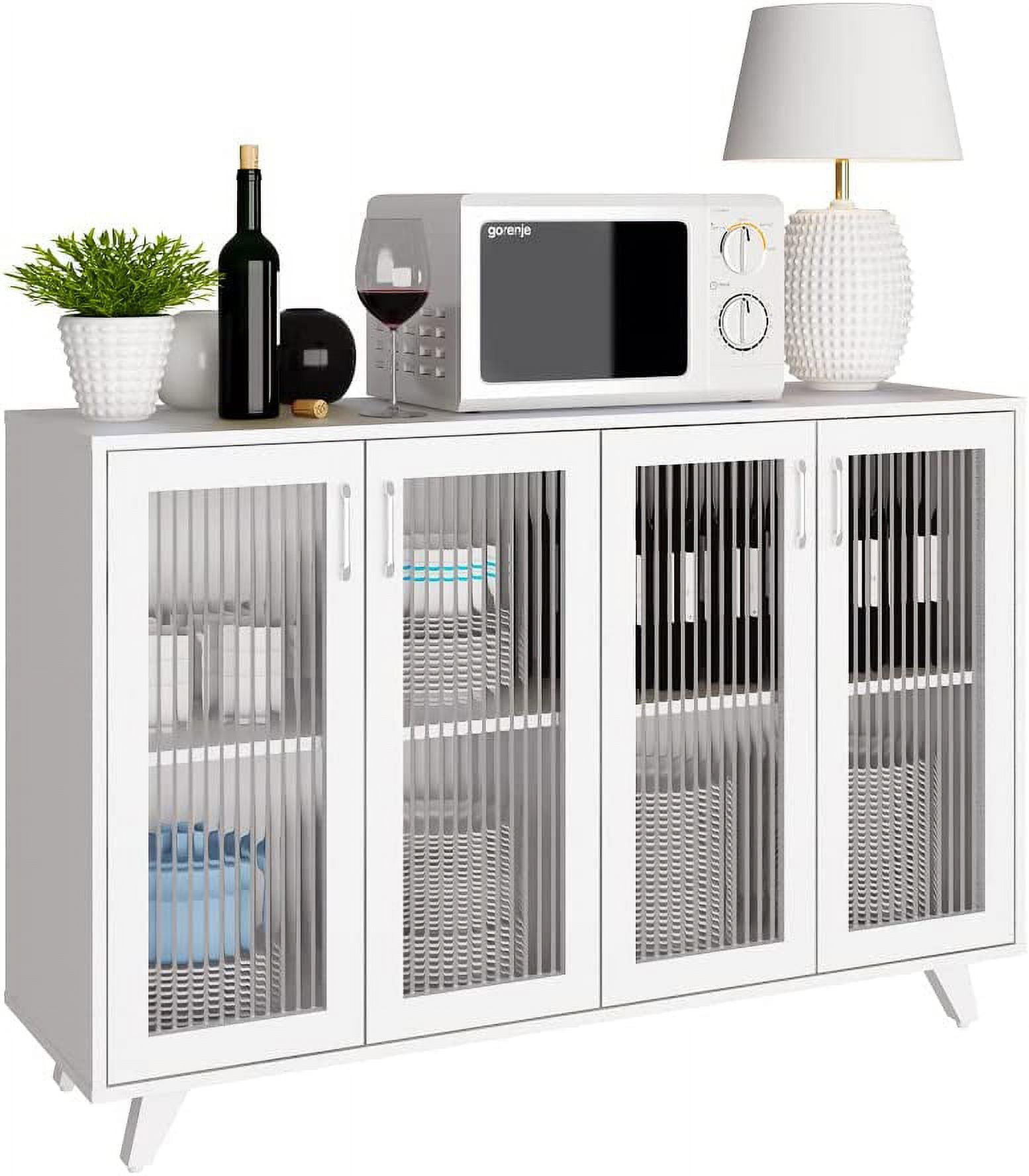 Kitchen Buffet Server Table Accent Sideboard Cupboard Server Buffet ...